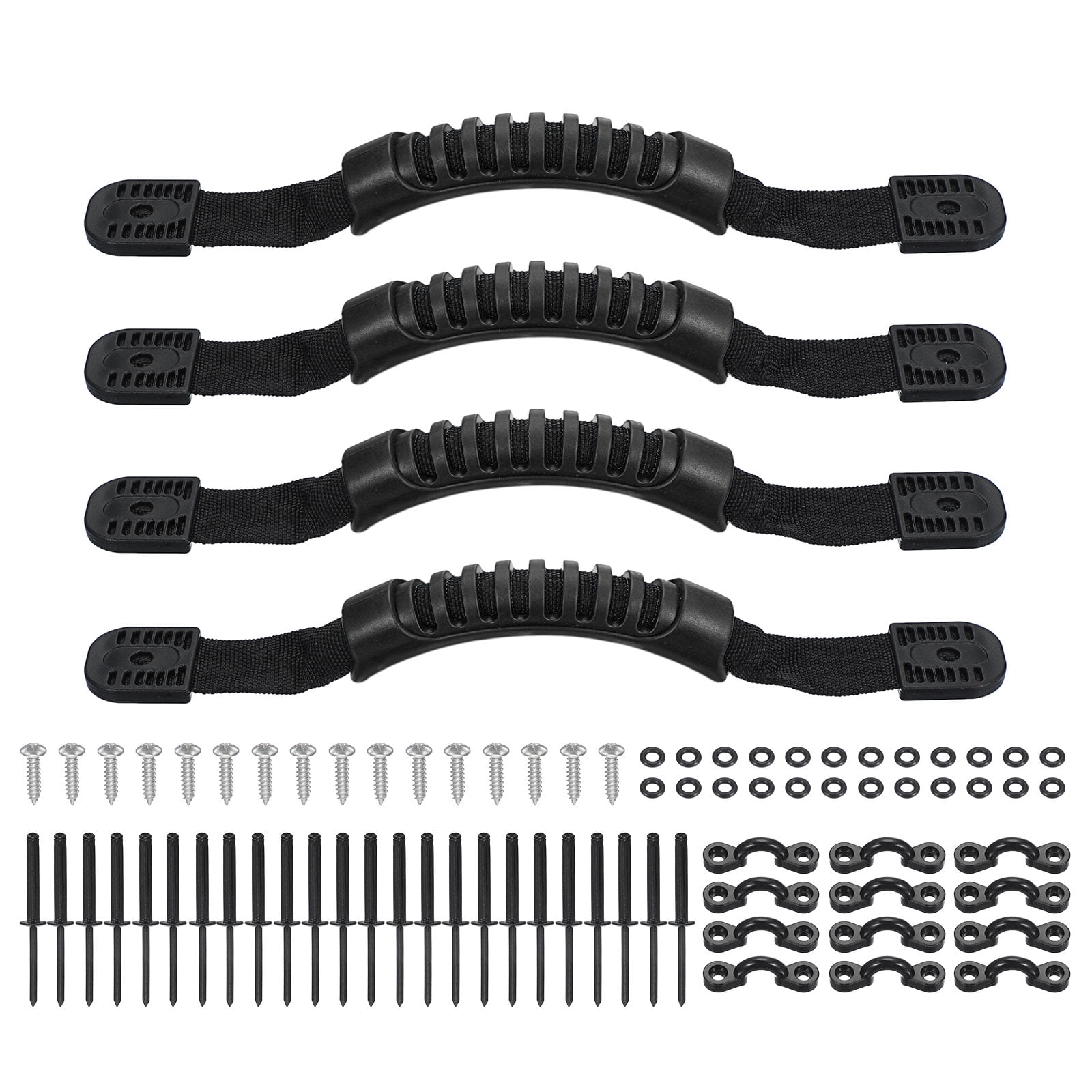 Uxcell Kayak Carry Handle Kit 4 Pcs Canoe Handles with 24 Rivets, 12 ...