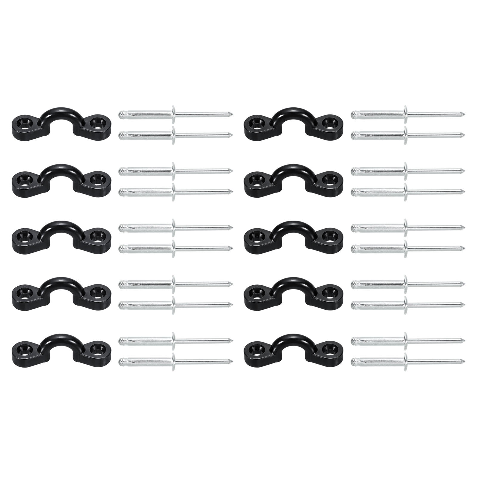 Uxcell Kayak Pad Eye, 10 Pack Nylon Deck Loops with 20 Blind Rivets ...