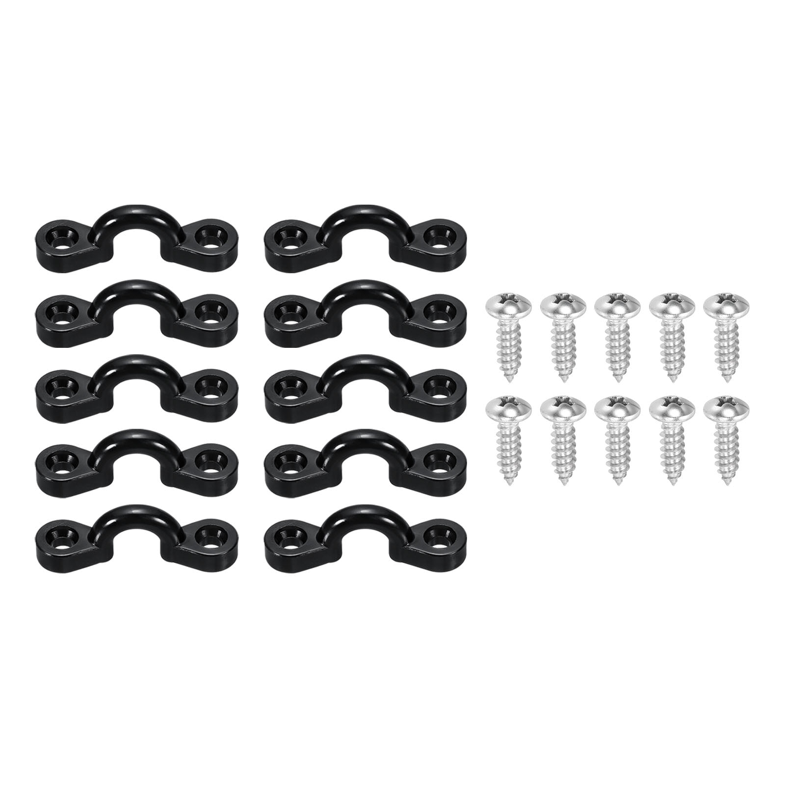 Uxcell Kayak Pad Eye, 10 Pack Nylon Deck Loops with 20 Pan Head Self ...