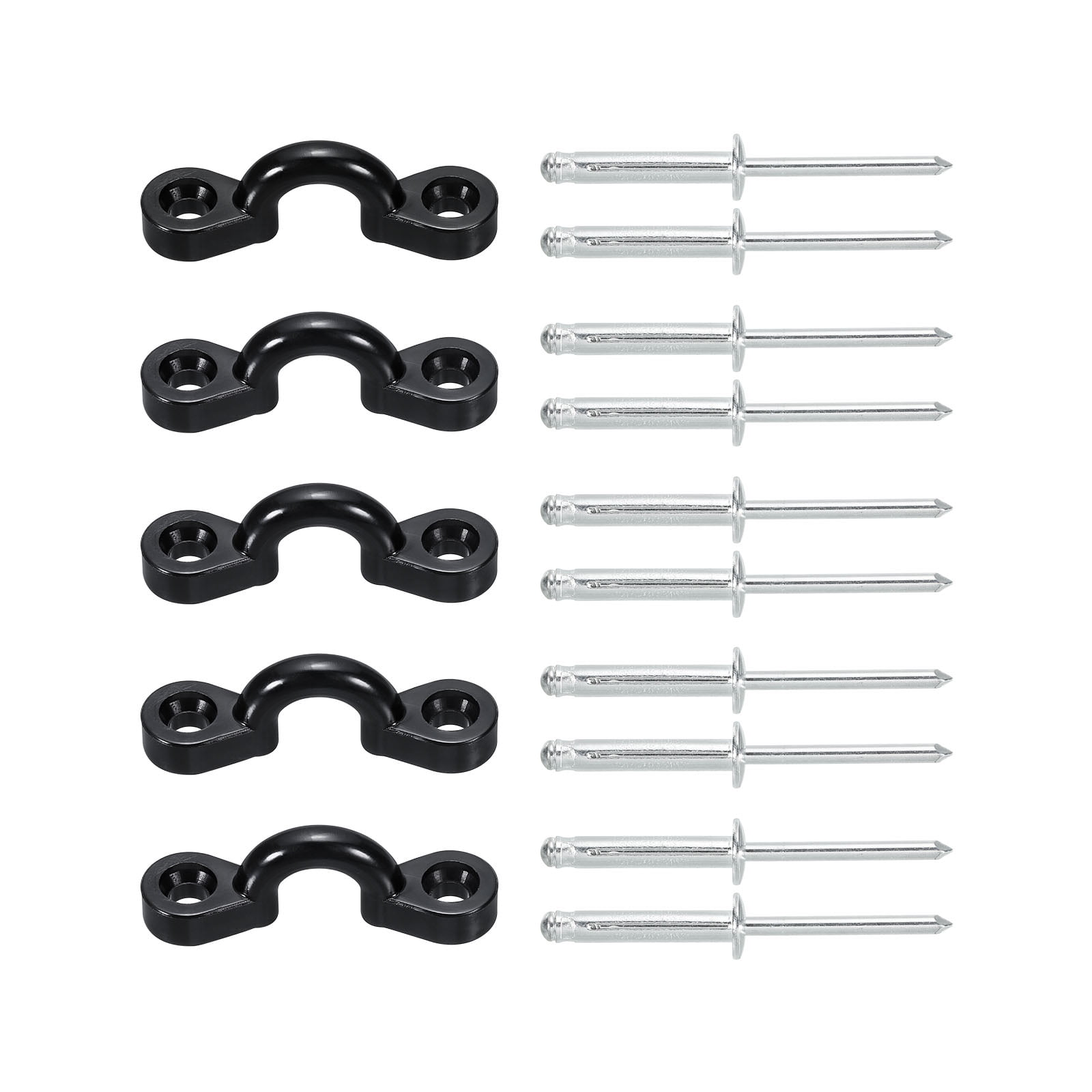 Uxcell Kayak Pad Eye, 5 Pack Nylon Deck Loops with 10 Blind Rivets ...