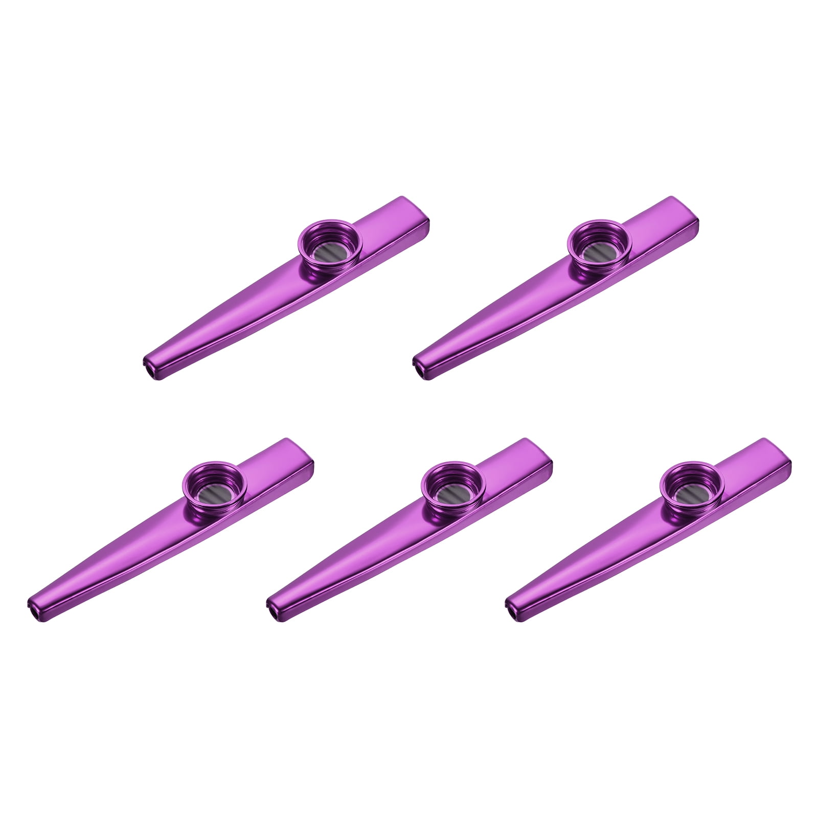 Uxcell Kazoo Musical Instrument Aluminum Alloy Purple with Flute ...