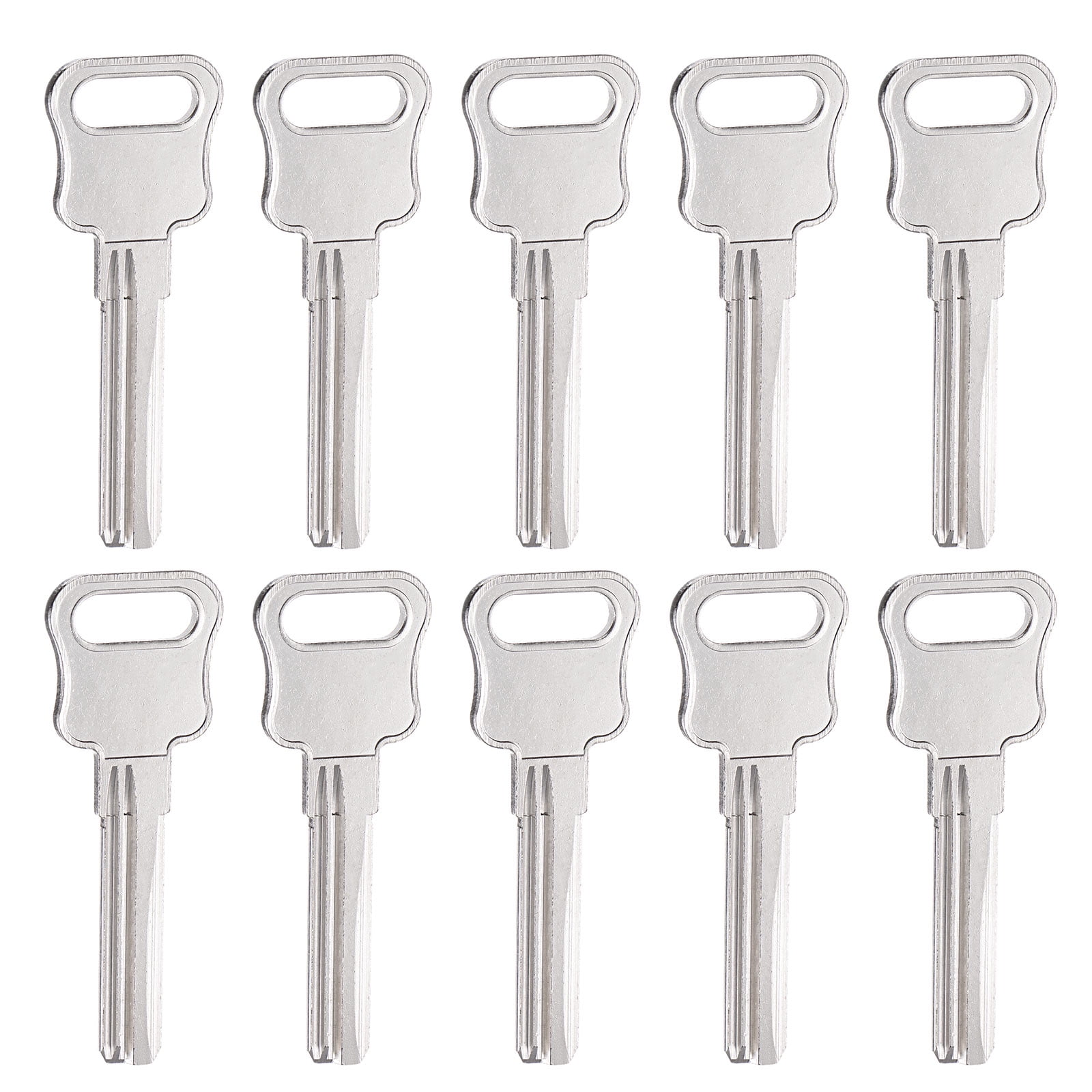 Uxcell Key Blank, 35mm Length 2 Slot Brass New Un-cut Replacement ...