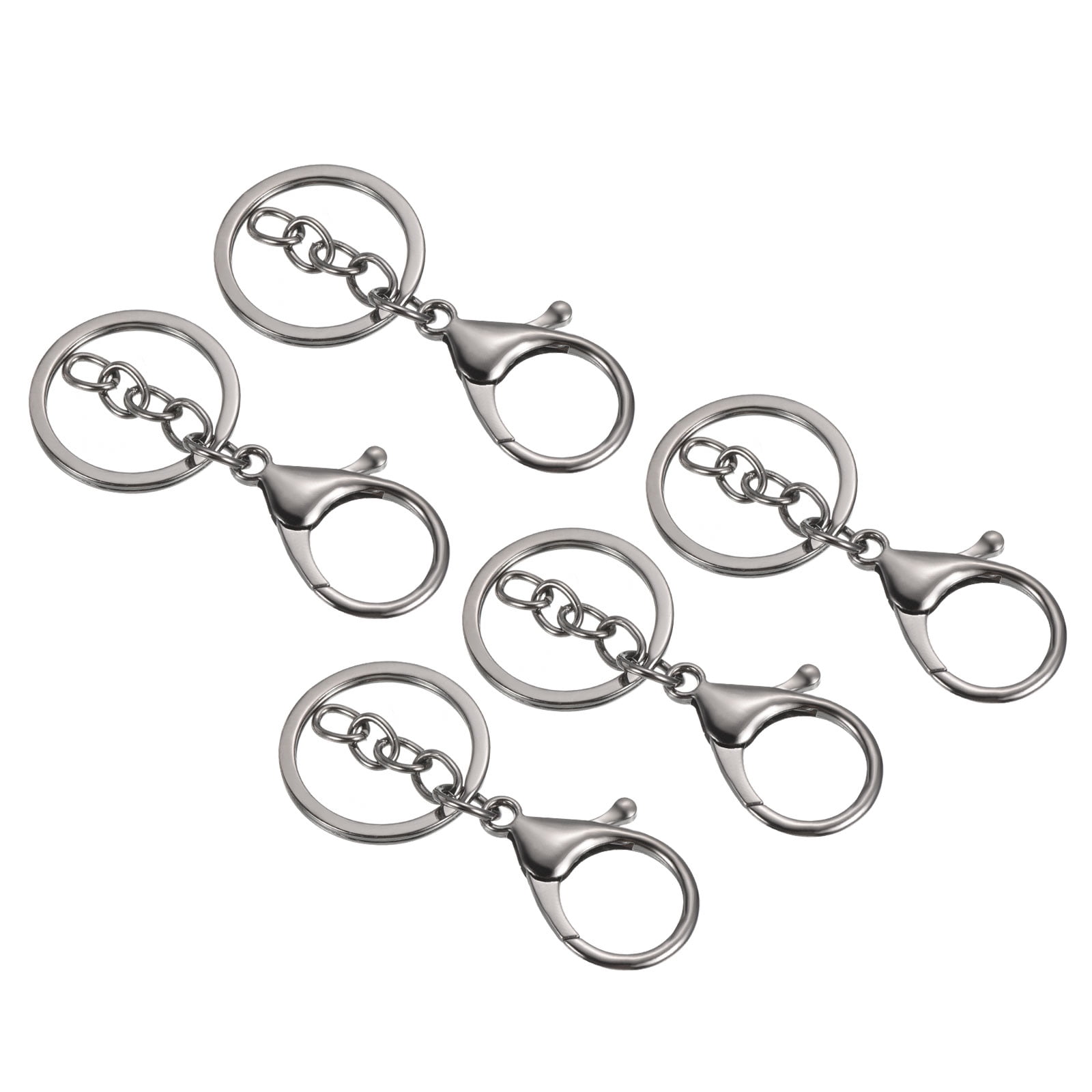 Uxcell Key Chain Rings Lobster Claw Clasps Keychain Holder for Arts ...