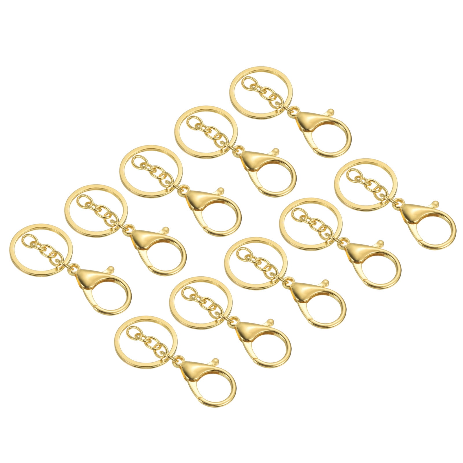 Uxcell Key Chain Rings Lobster Claw Clasps Keychain Holder for Arts ...
