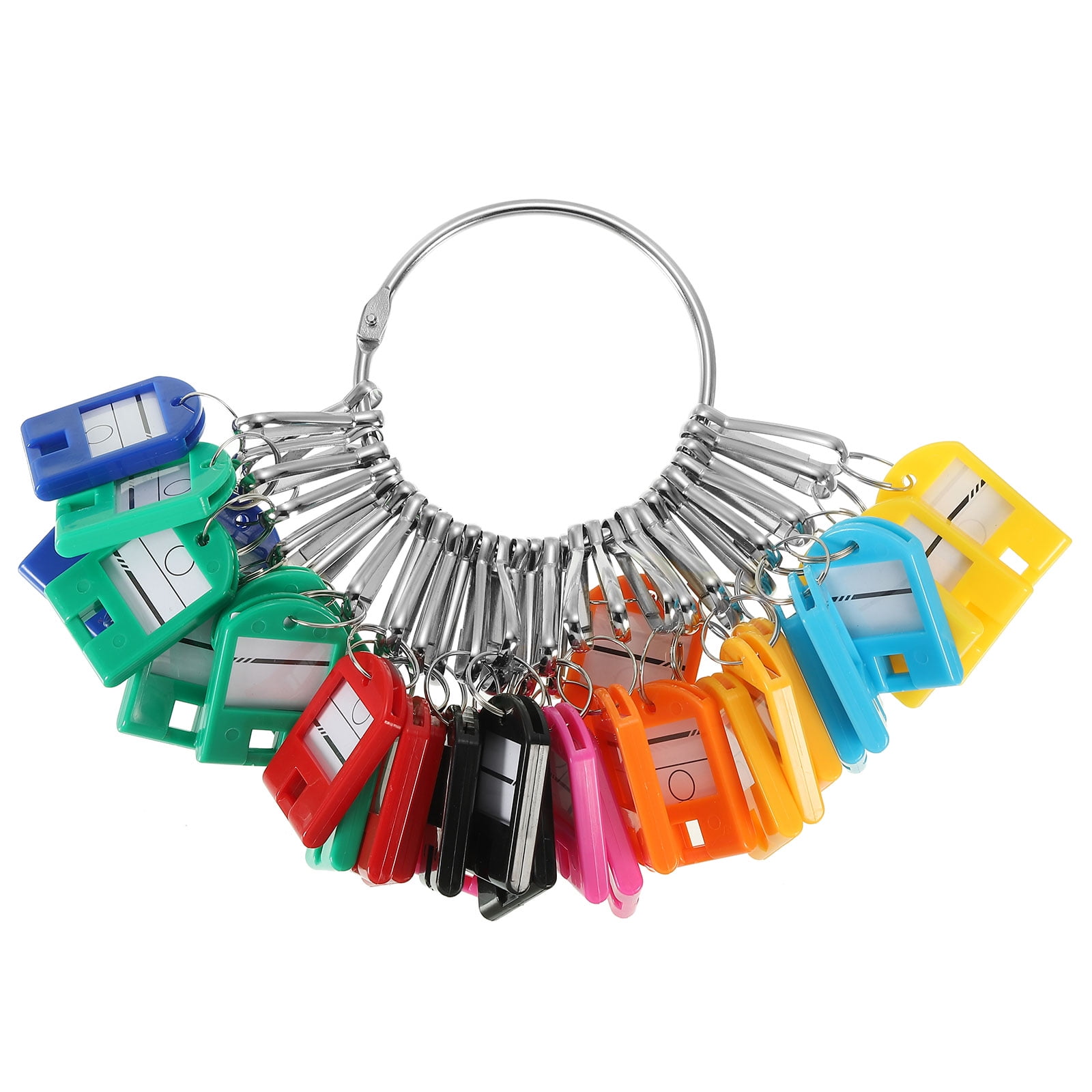 Uxcell Key Organizer with 30 Spring Hooks and Key Label Tags for Office ...