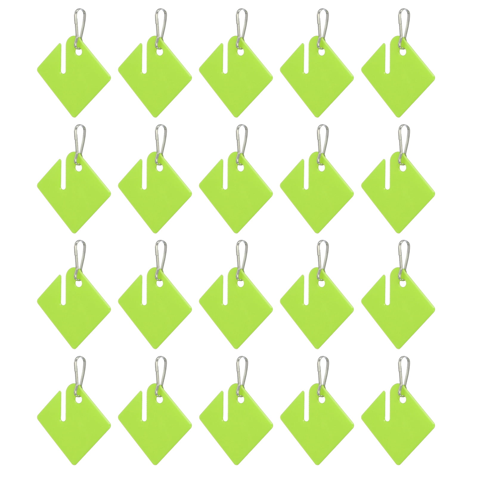 Uxcell Key Tags Plastic Slotted Tags, 20 Pcs Hanging Tags with Metal ...