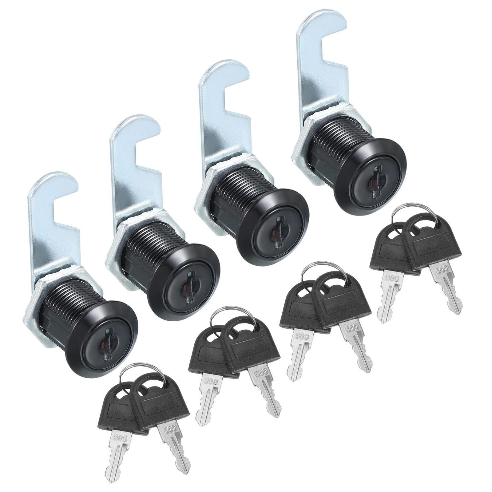 Uxcell Keyed Alike Cabinet Cam Lock with Key Tubular Lock for Cabinets ...