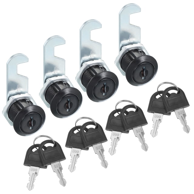 Uxcell Keyed Alike Cabinet Cam Lock with Key Tubular Lock for Cabinets ...
