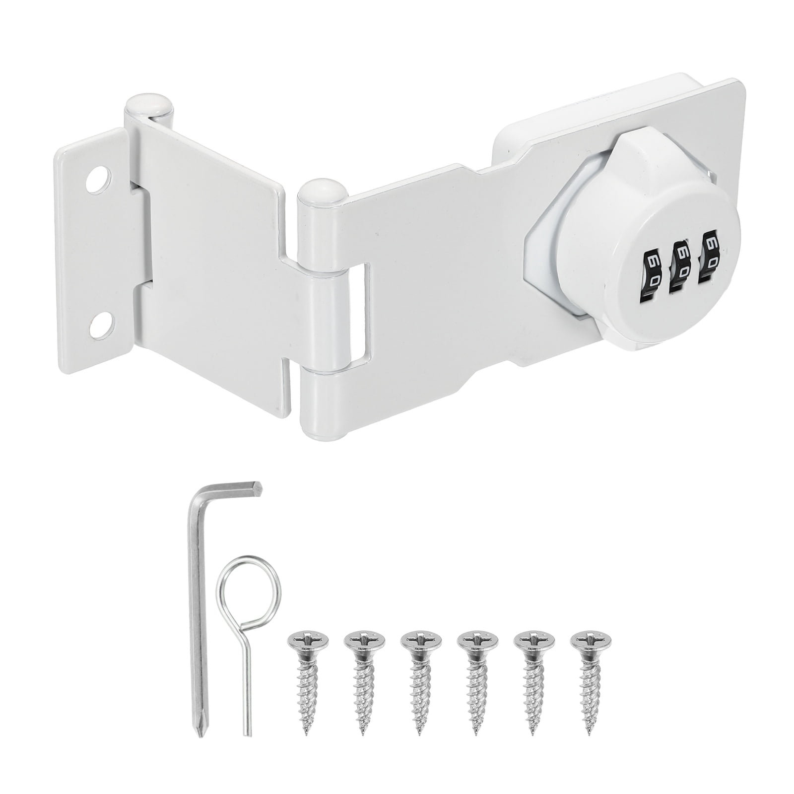 Uxcell Keyless Cabinet Lock with Combination Code - 90 Degree 5 Inch ...