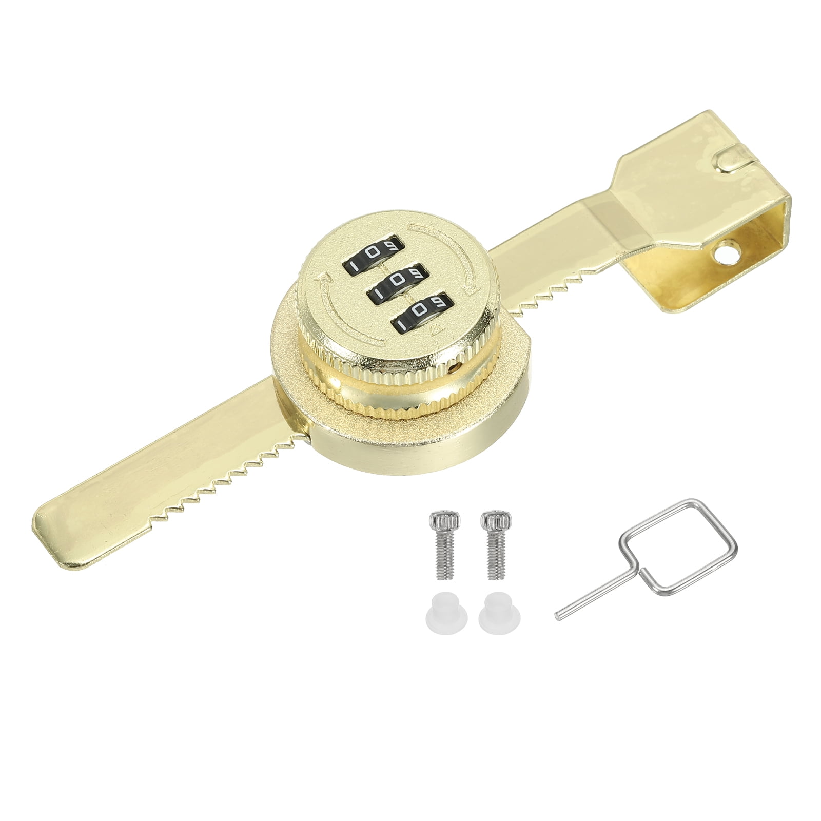 Uxcell Keyless Cabinet Lock, Zinc Alloy 3 Digit Password Combination ...