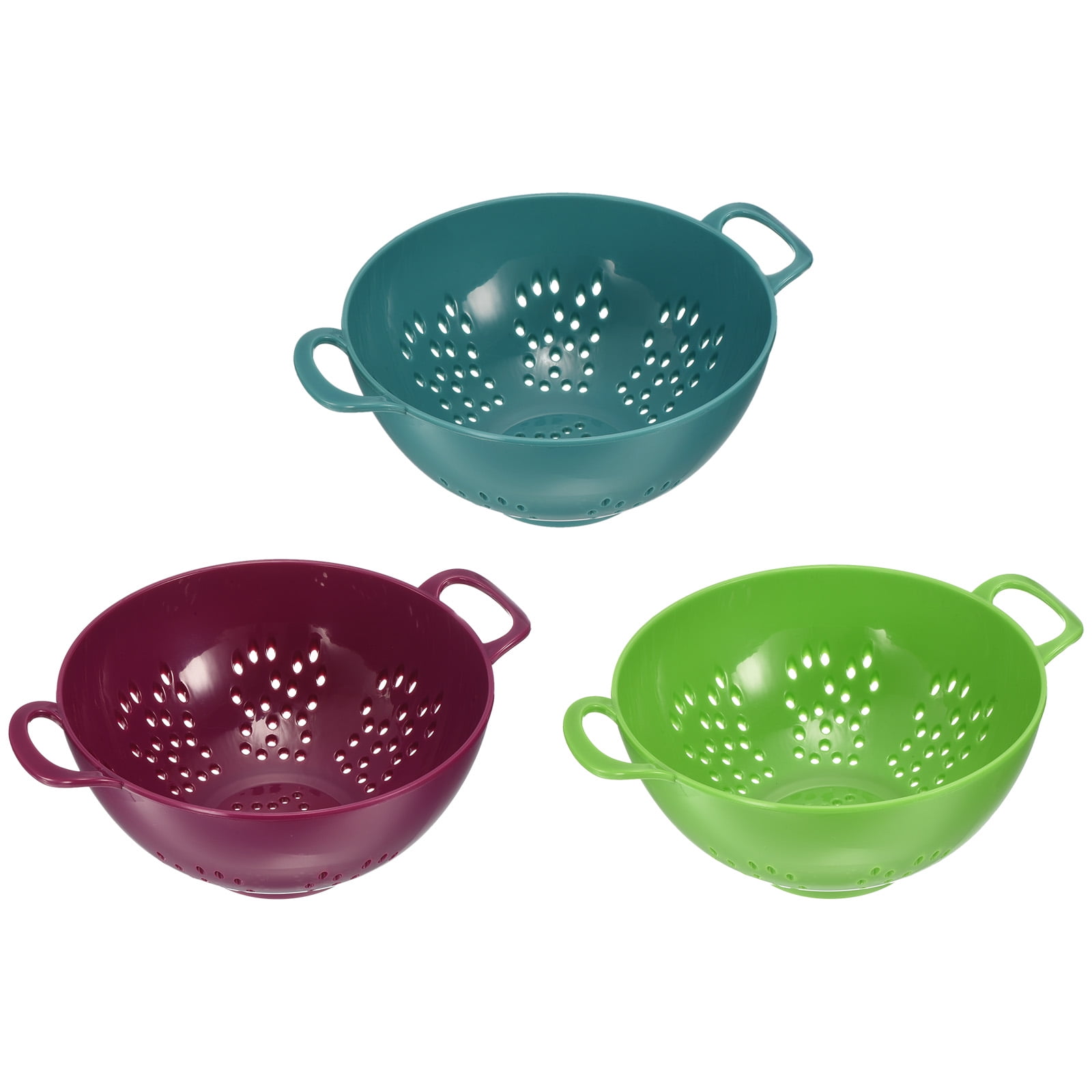 Uxcell Kitchen Colander Set, Plastic Mesh Strainer Baskets with Handles ...