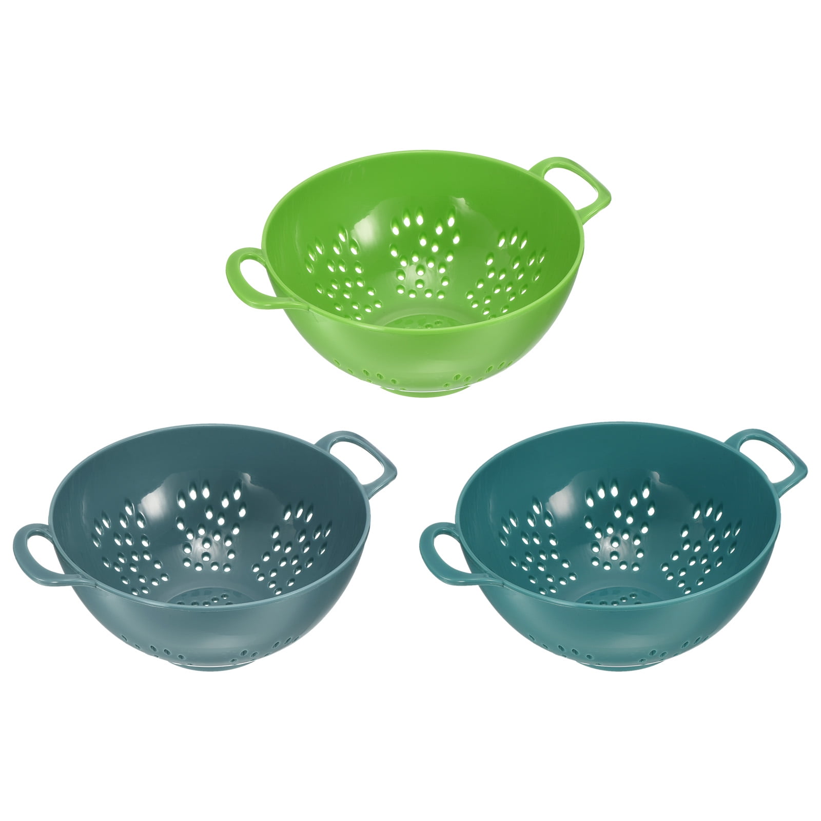 Uxcell Kitchen Colander Set, Plastic Mesh Strainer Baskets with Handles ...