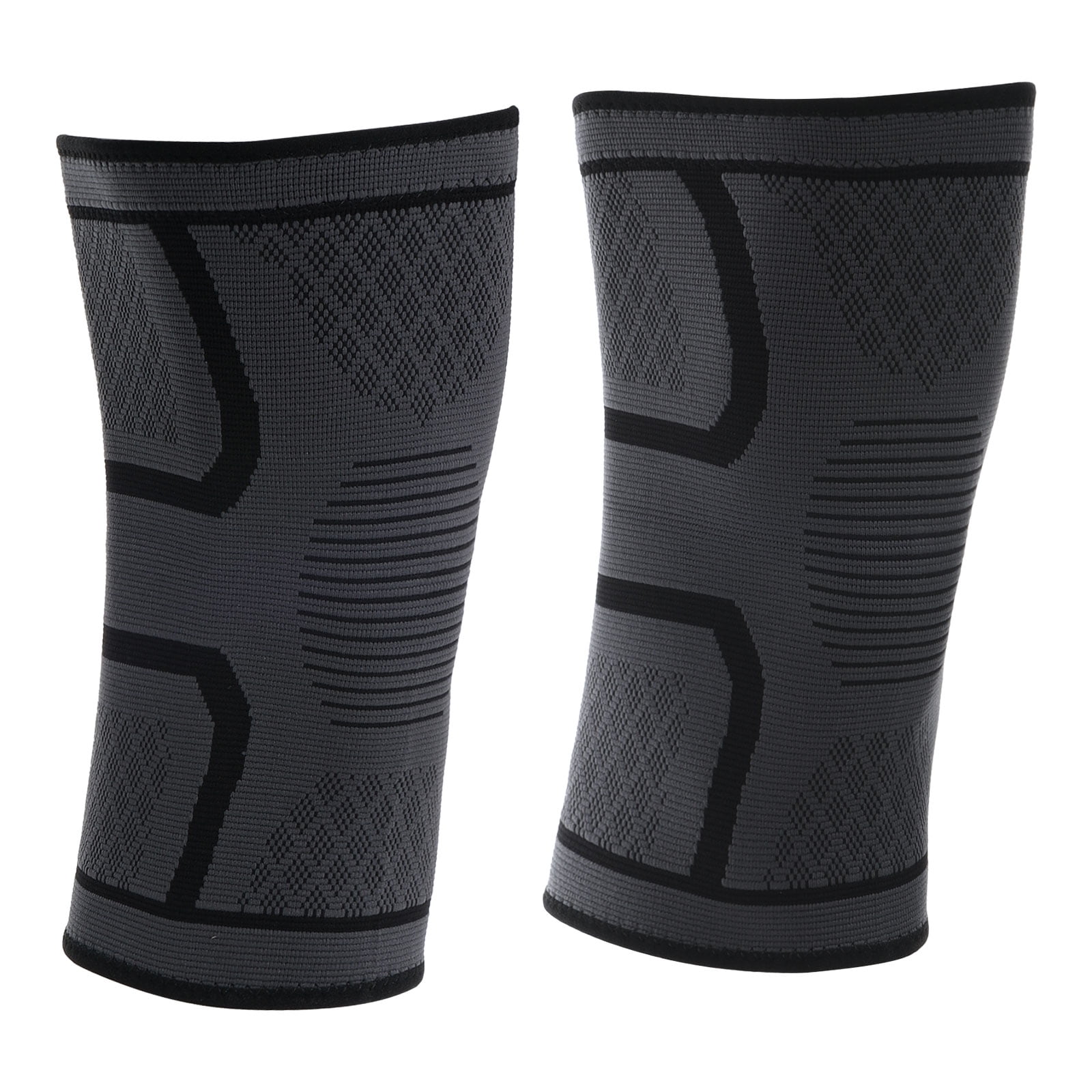 Uxcell Knee Compression Sleeve, 2 Pack Nylon Knee Braces Leg Sleeve ...