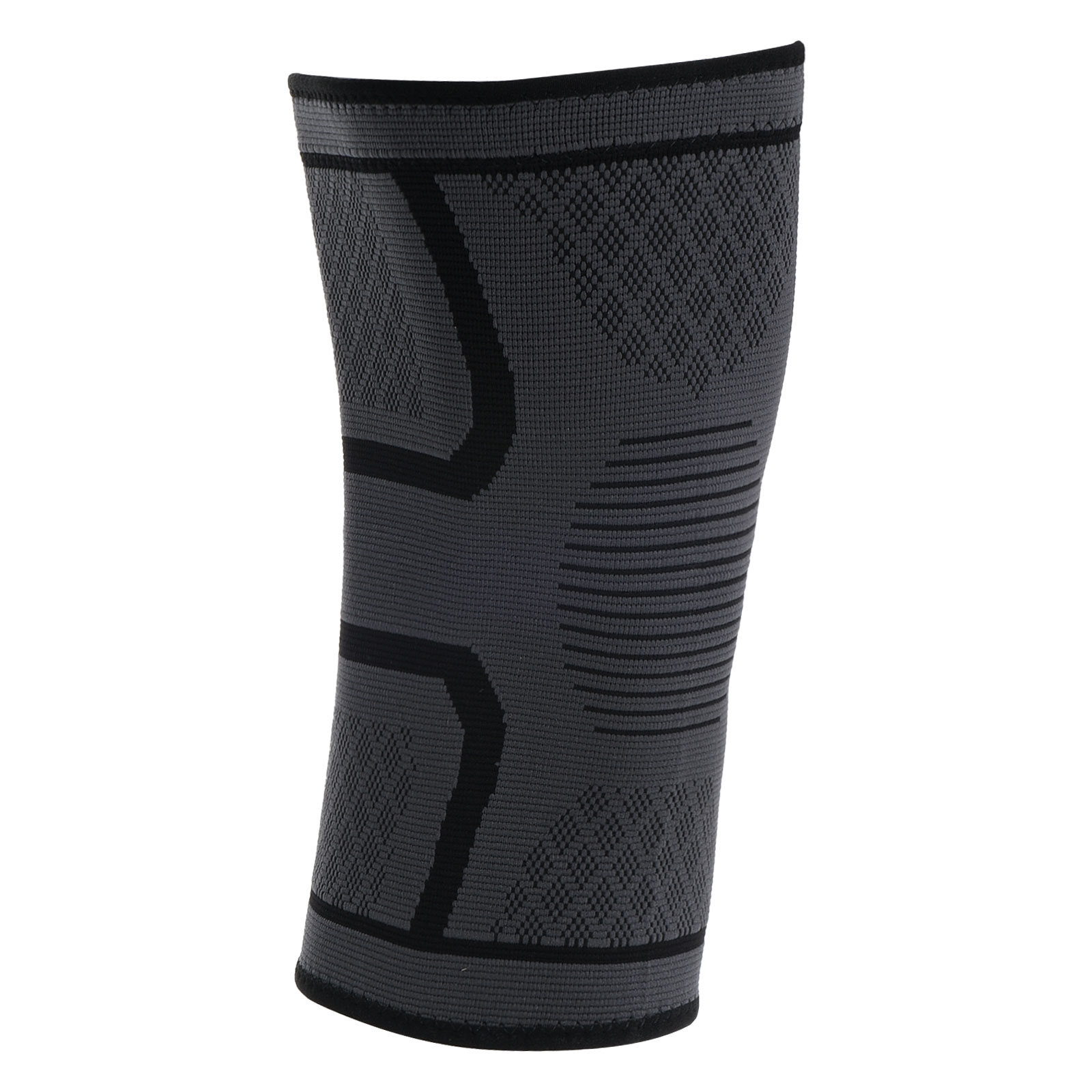 Uxcell Knee Compression Sleeve, Nylon Knee Braces Leg Sleeve Compression Knee Padding - Black ...