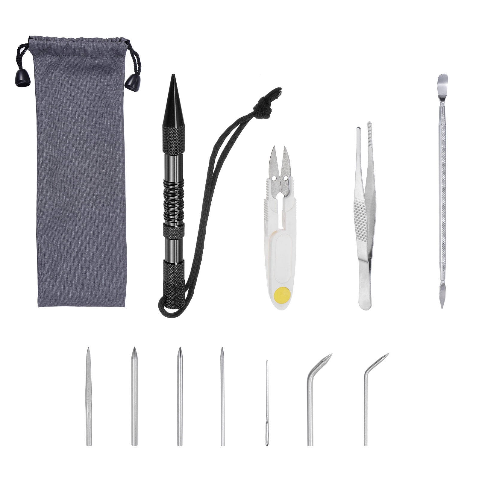 Uxcell Knot Tools Paracord Stitching Set with Marlinspike, Lacing ...