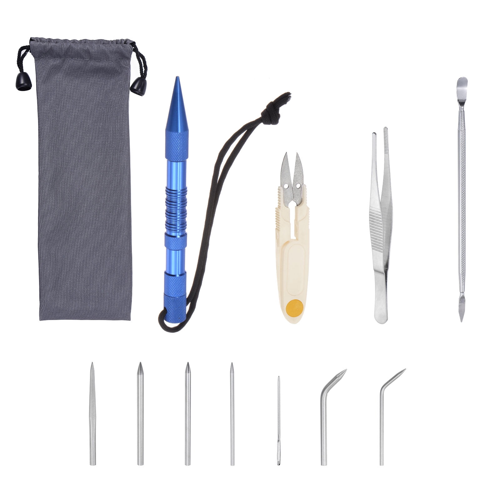 Uxcell Knot Tools Paracord Stitching Set with Marlinspike, Lacing ...