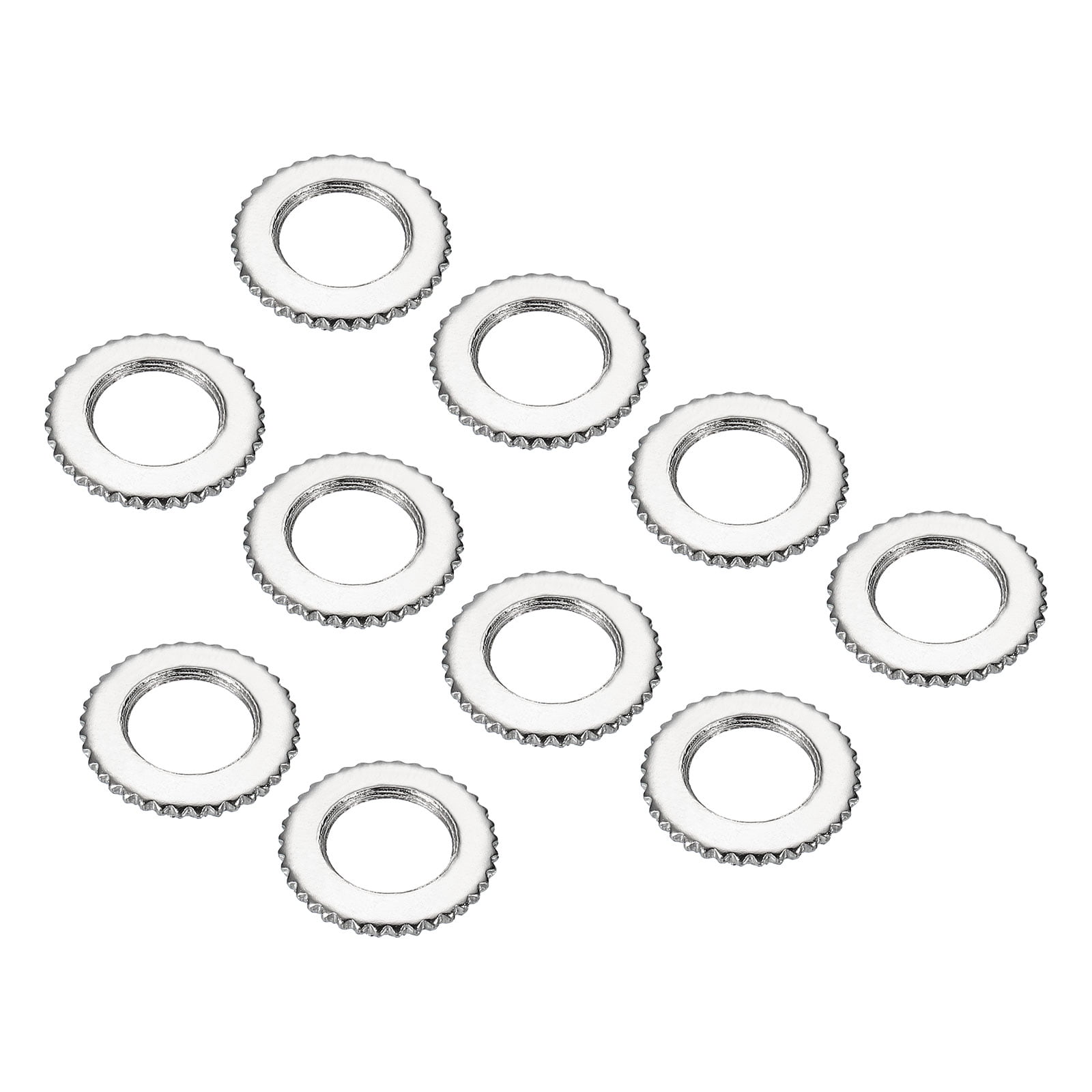 Uxcell Knurled Locknut, 1/8IP Thread Round Tooth Wheel Nuts for Lamp ...