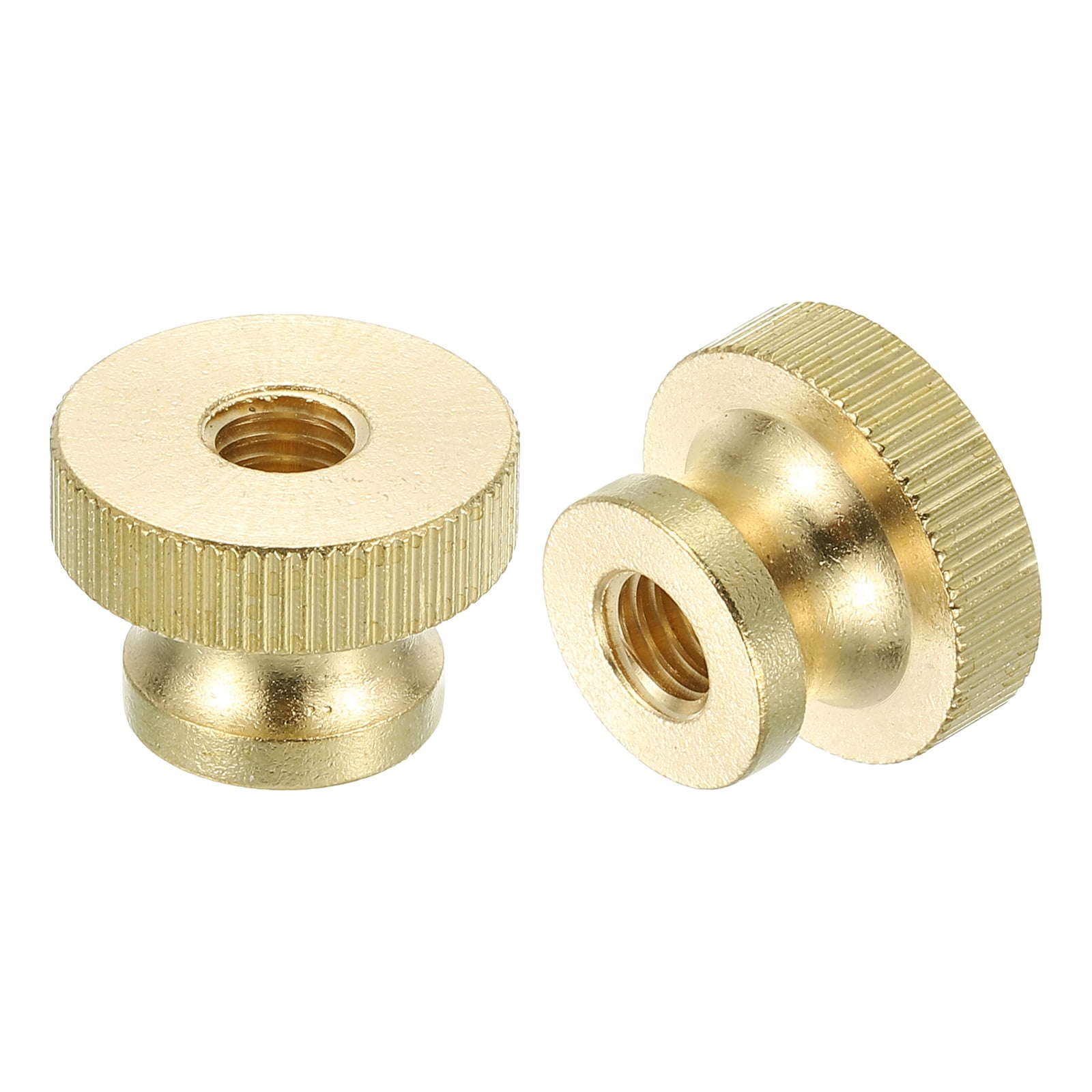 Uxcell Knurled Thumb Nuts, 12pcs M8 x D23mm x H16mm Brass Knurled Nut ...