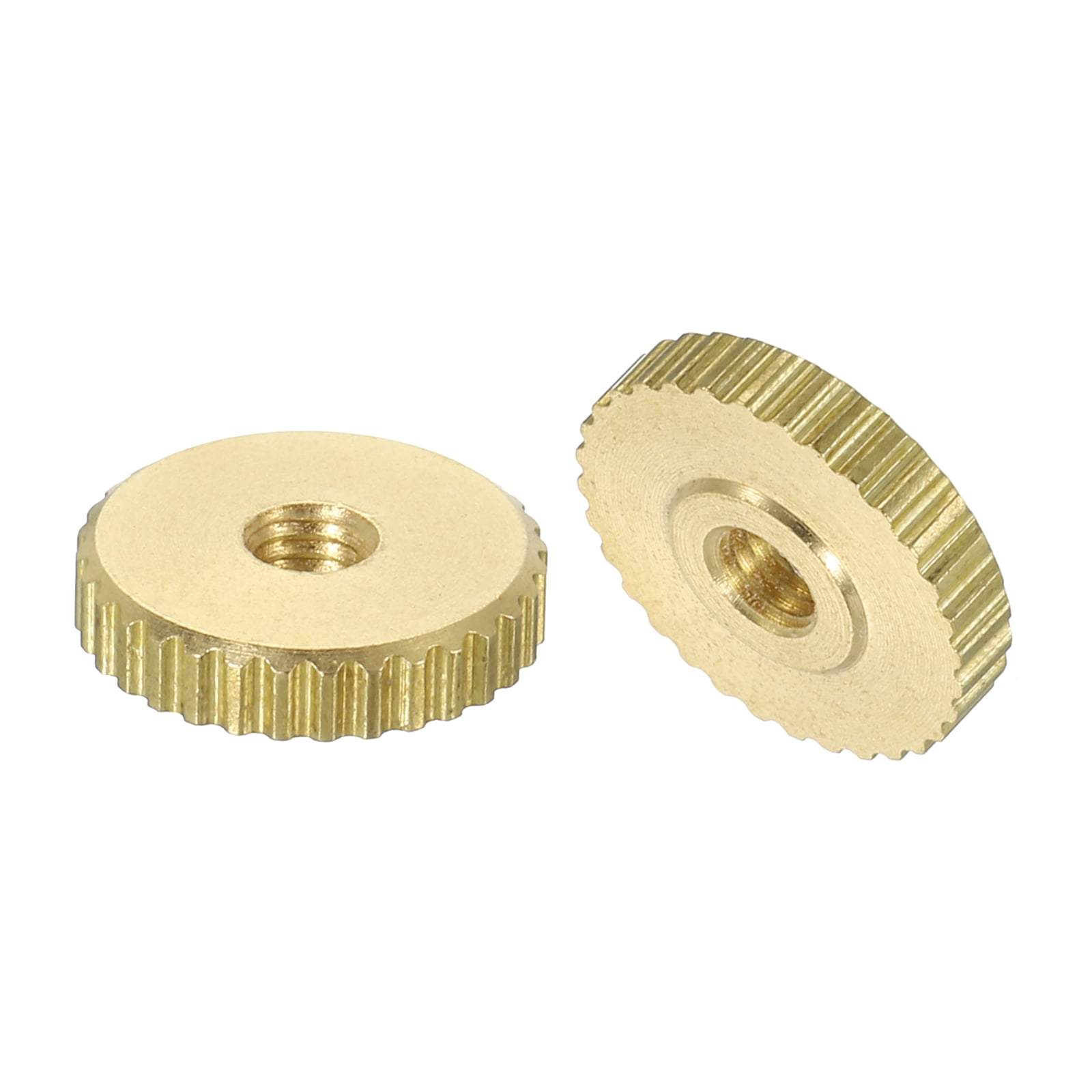 Uxcell Knurled Thumb Nuts, 2 Pack M3 x D11mm x H2.5mm Brass Knurl Nut ...