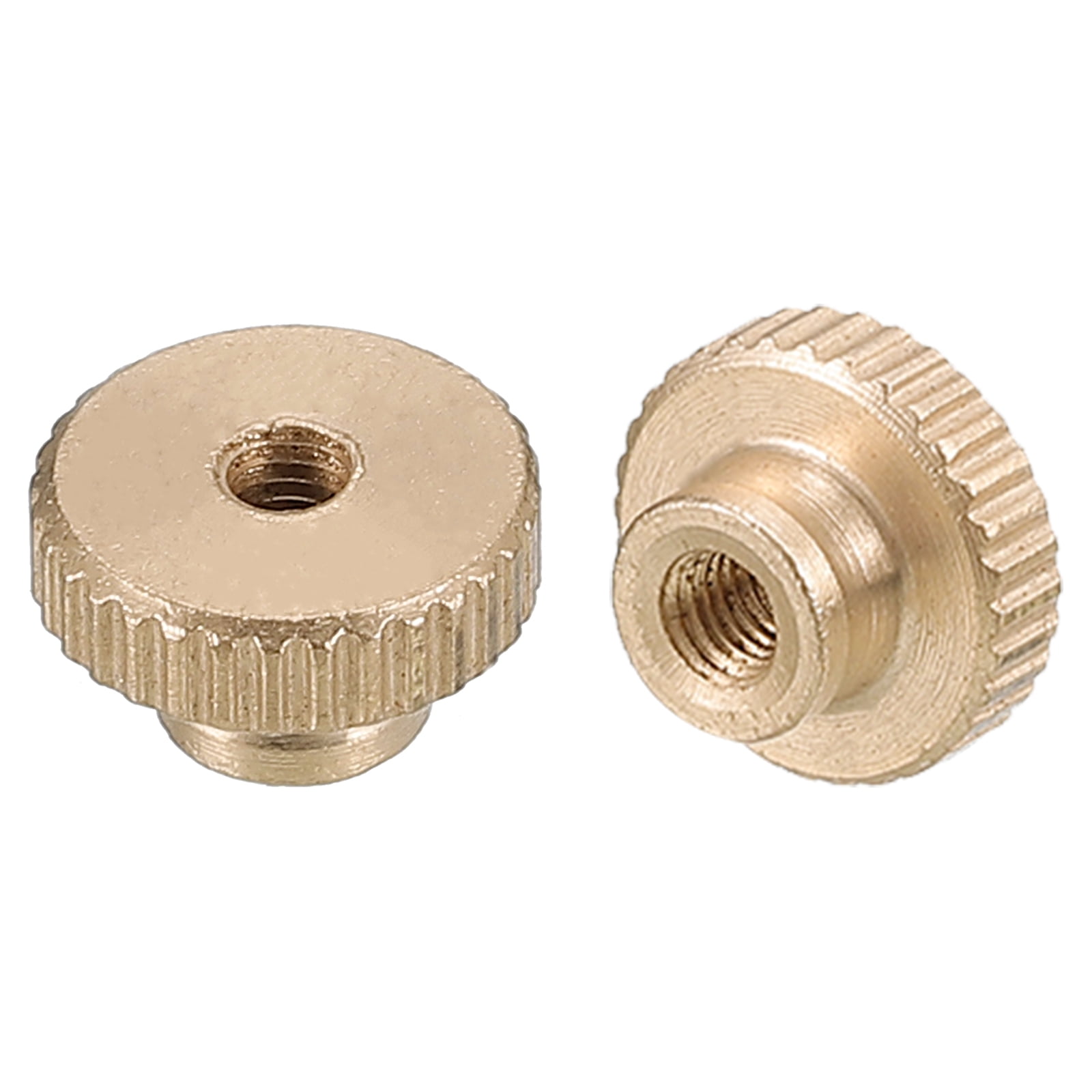 Uxcell Knurled Thumb Nuts, 2 Pack M3 x D11mm x H6.5mm Brass Knurled Nut ...