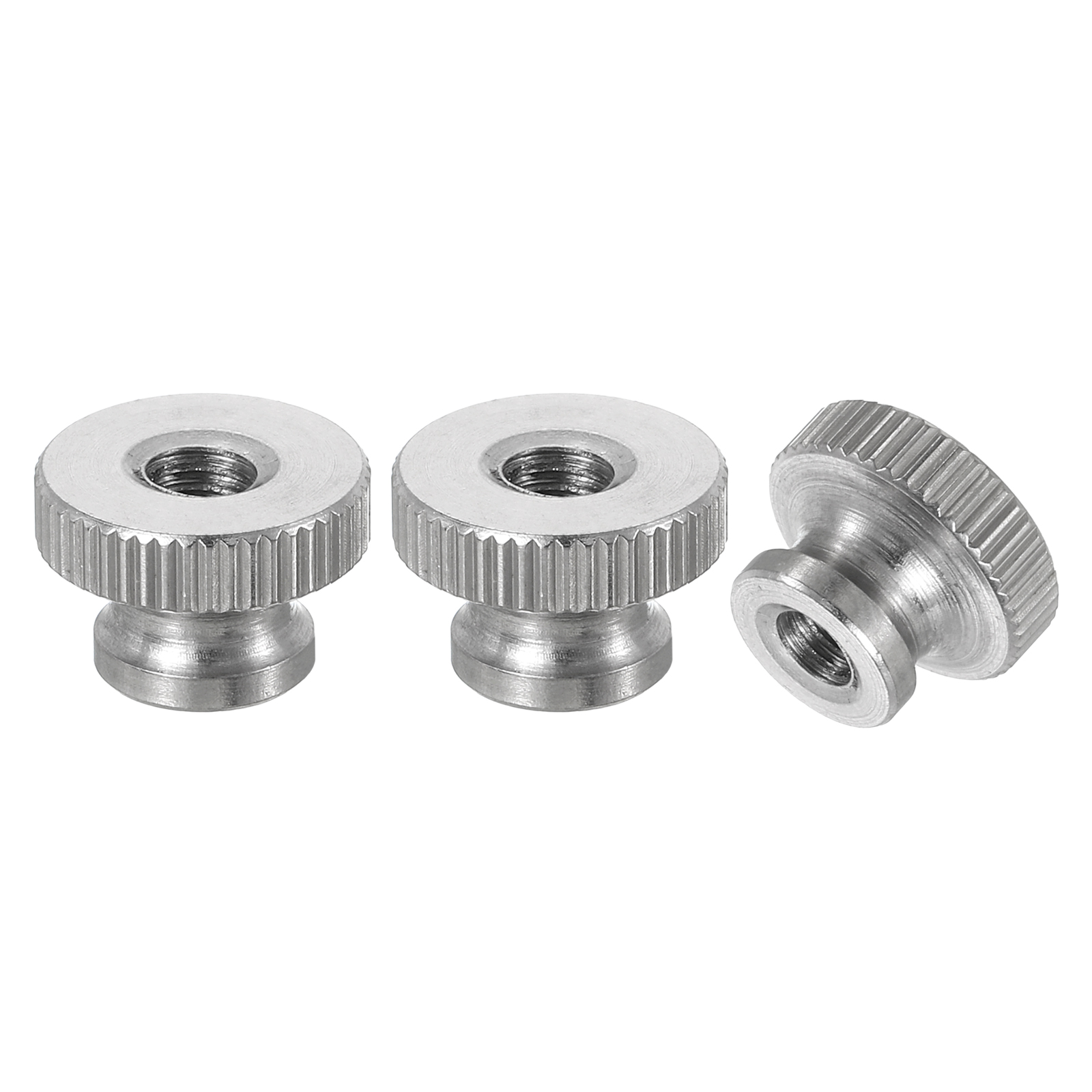 Uxcell Knurled Thumb Nuts, 3 Pack M4 x D12mm x H8mm Stainless Steel ...