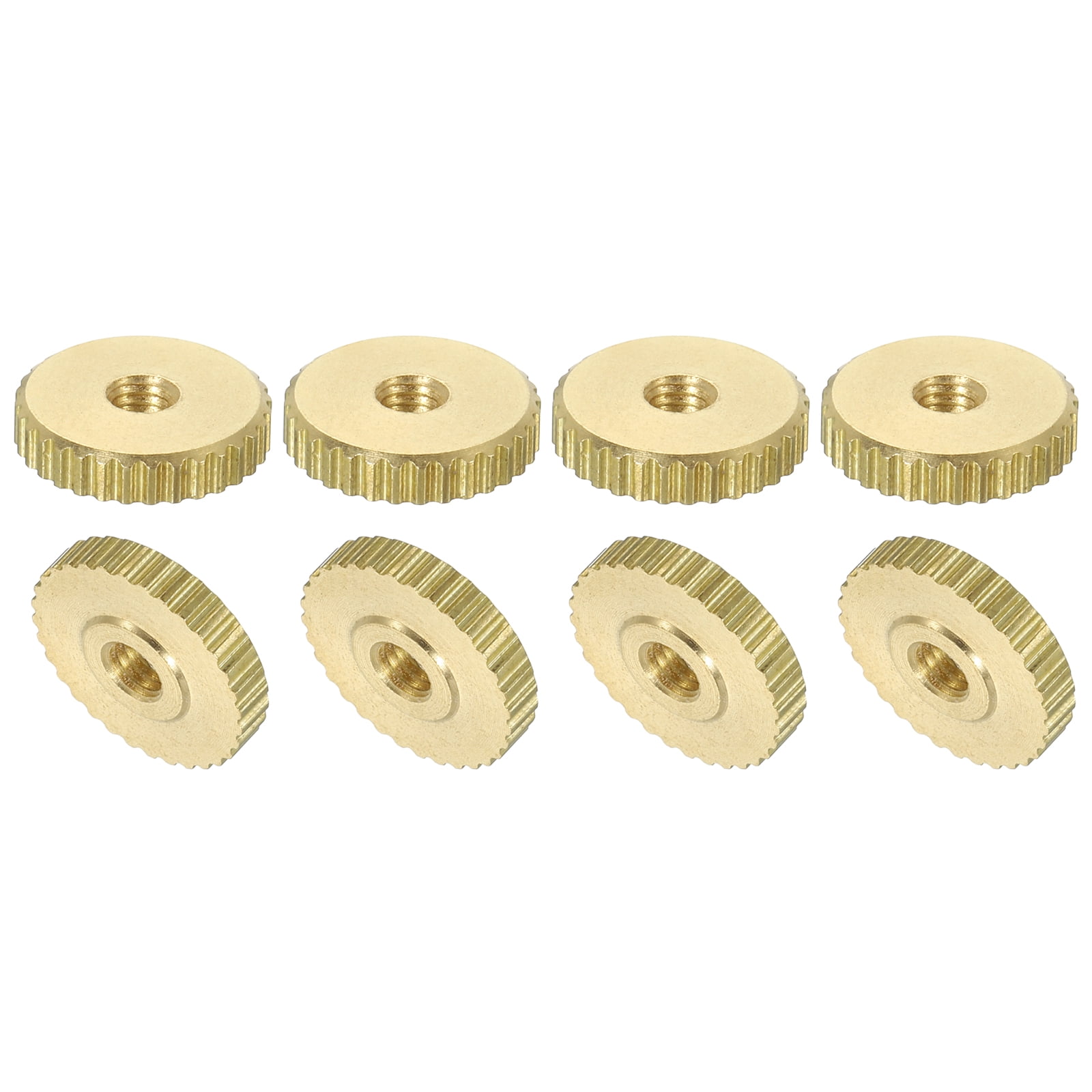 Uxcell Knurled Thumb Nuts, 8 Pack M3 x D11mm x H2.5mm Brass Knurl Nut ...