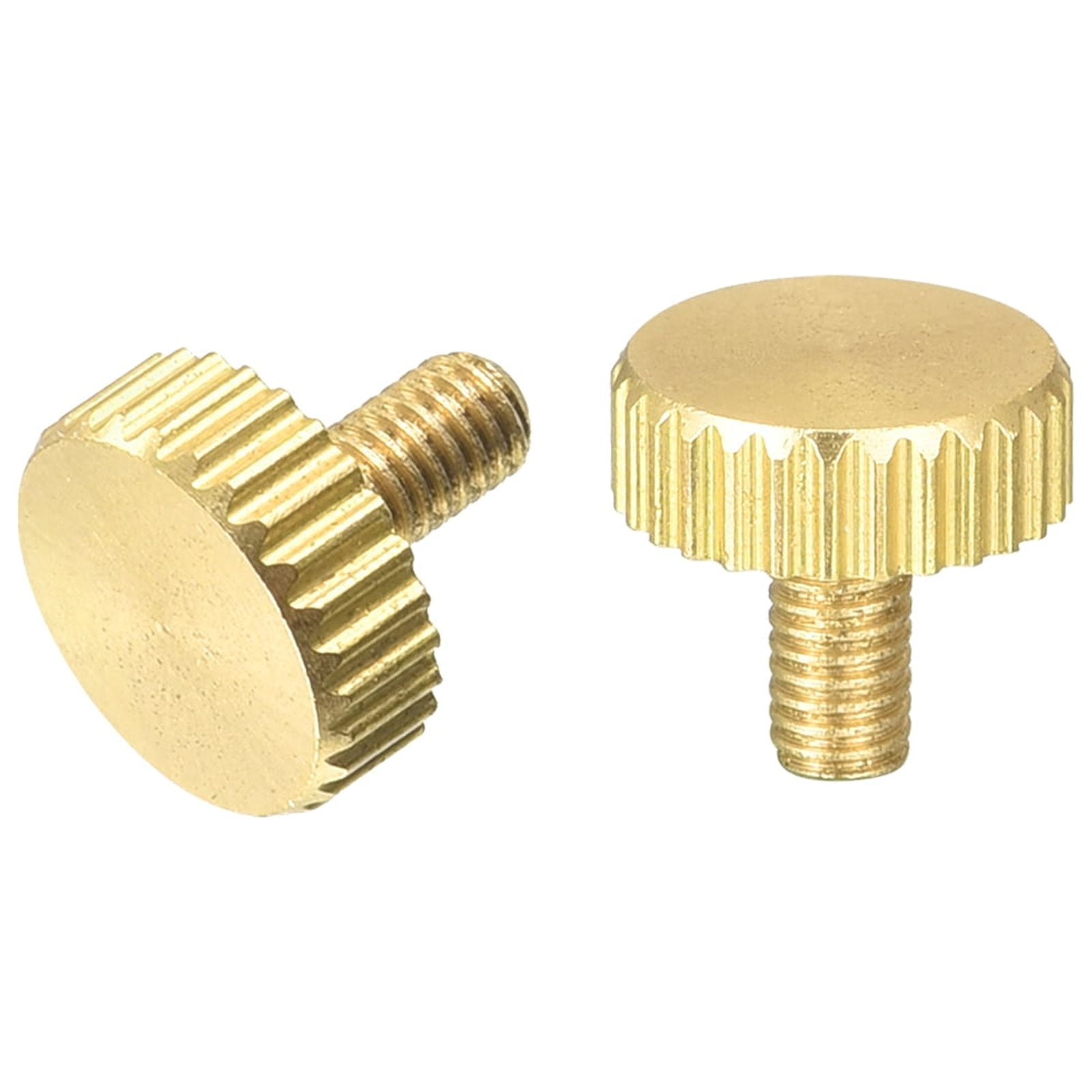 Uxcell Knurled Thumb Screws, M3x6mm Flat Brass Bolts Grip Knobs ...