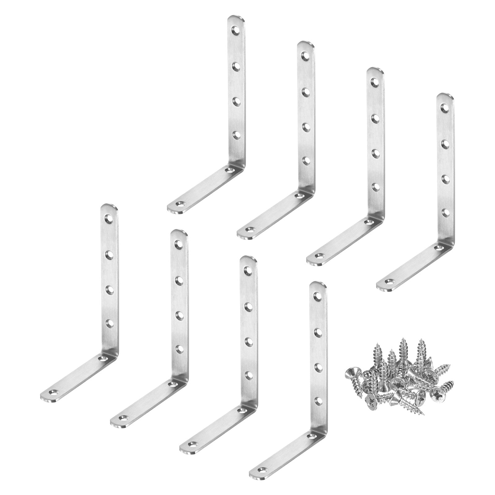 Uxcell L Bracket Corner Brace, 5.91 x 3.94 x 0.75 Inch 90 Degree Right ...