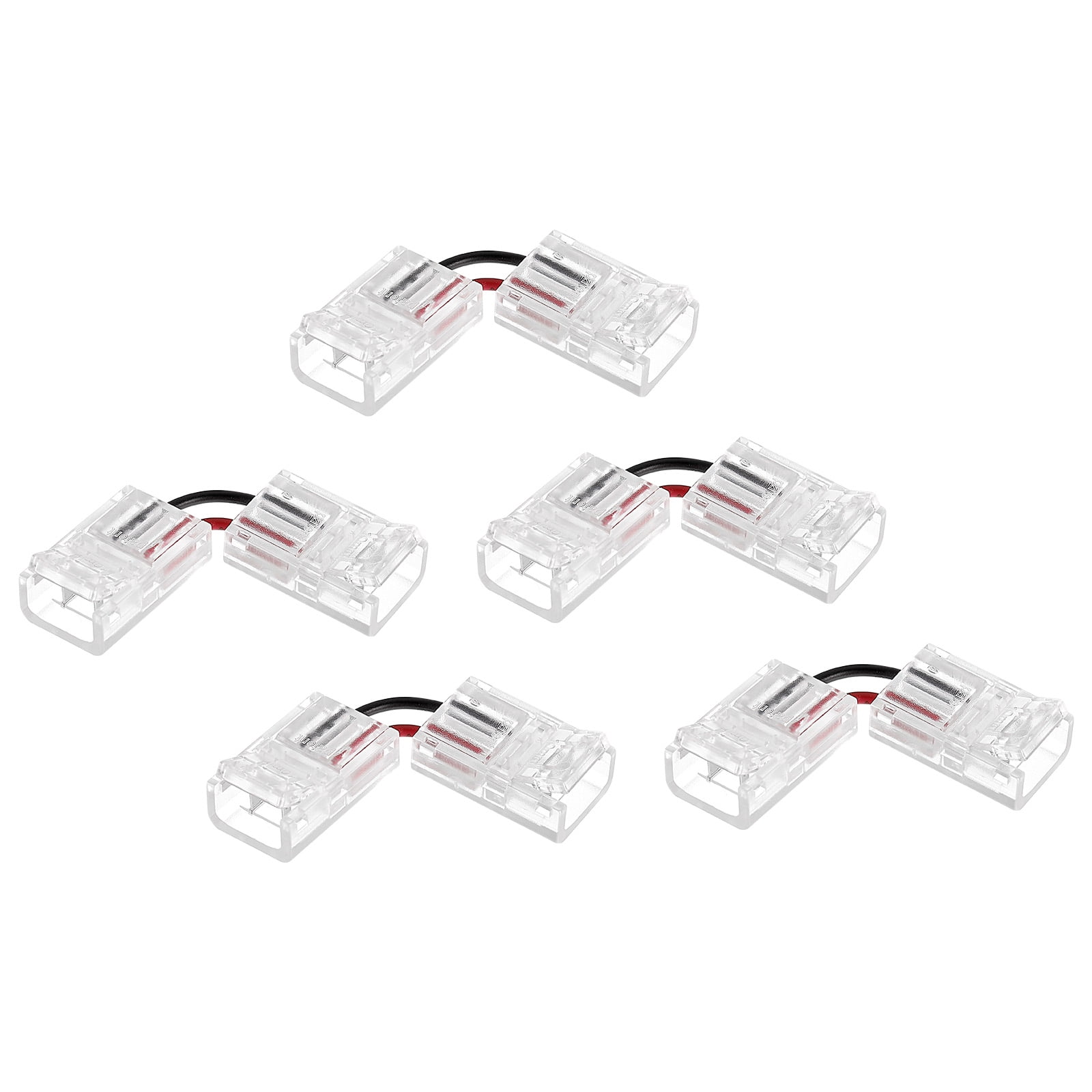 Uxcell L Shape 2 Pin LED Connectors, 10mm Right Angle Corner Solderless ...