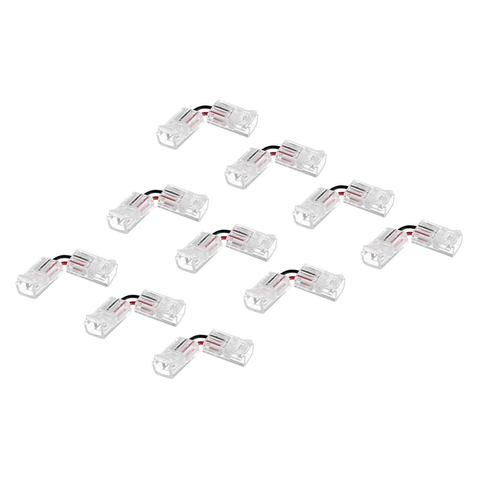 Uxcell L Shape 2 Pin LED Connectors, 8mm Right Angle Corner Solderless ...