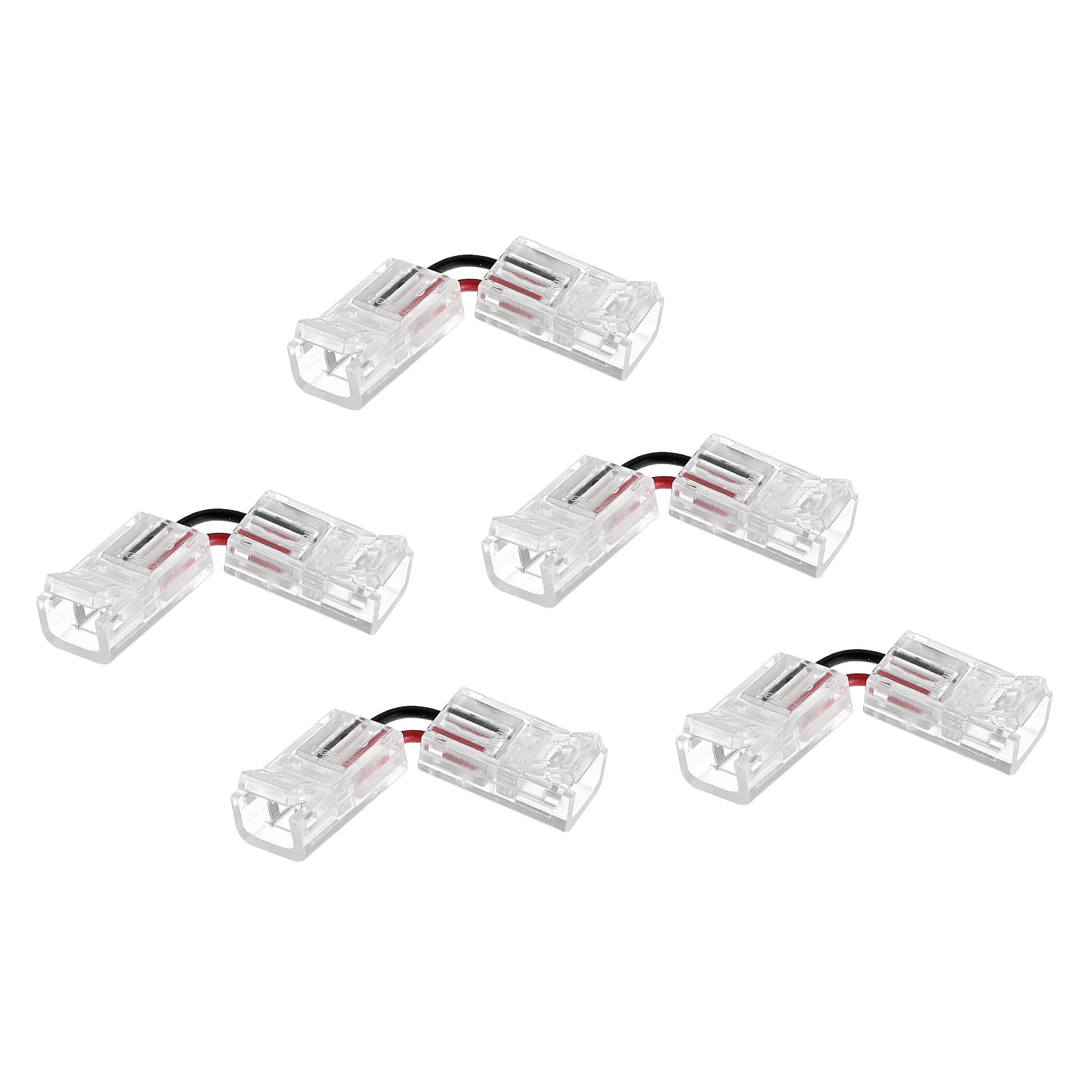 Uxcell L Shape 2 Pin LED Connectors, 8mm Right Angle Corner Solderless ...