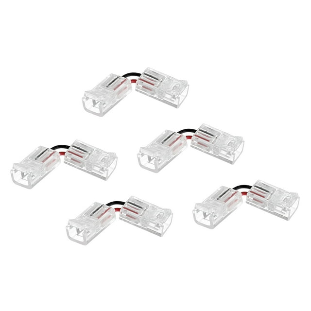Uxcell L Shape 2 Pin LED Connectors, 8mm Right Angle Corner Solderless ...