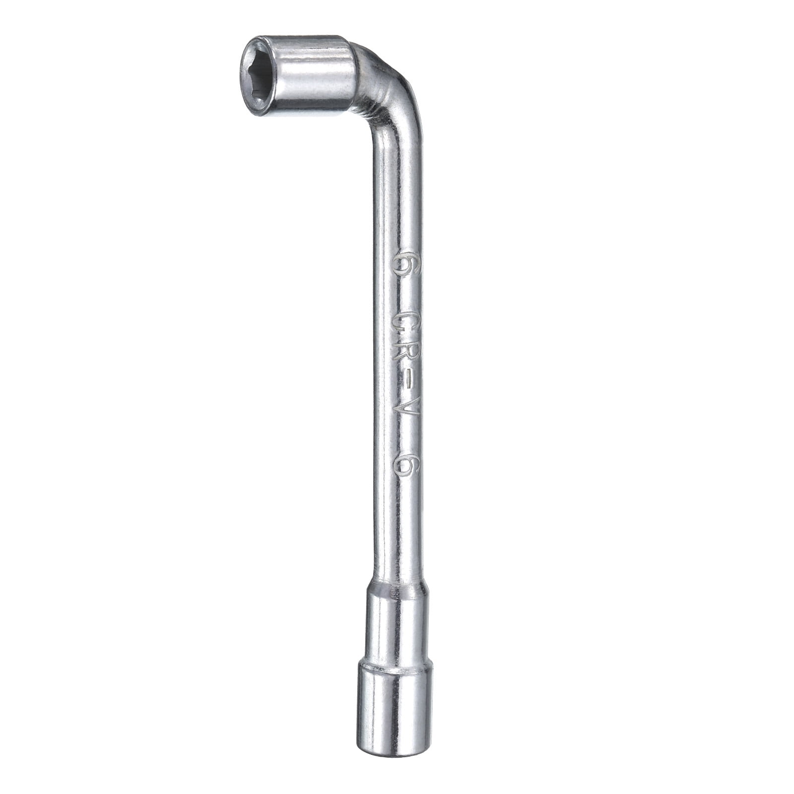 Uxcell L Shaped Angled Hex Socket Wrench 6mm 45# Steel Double Ended ...