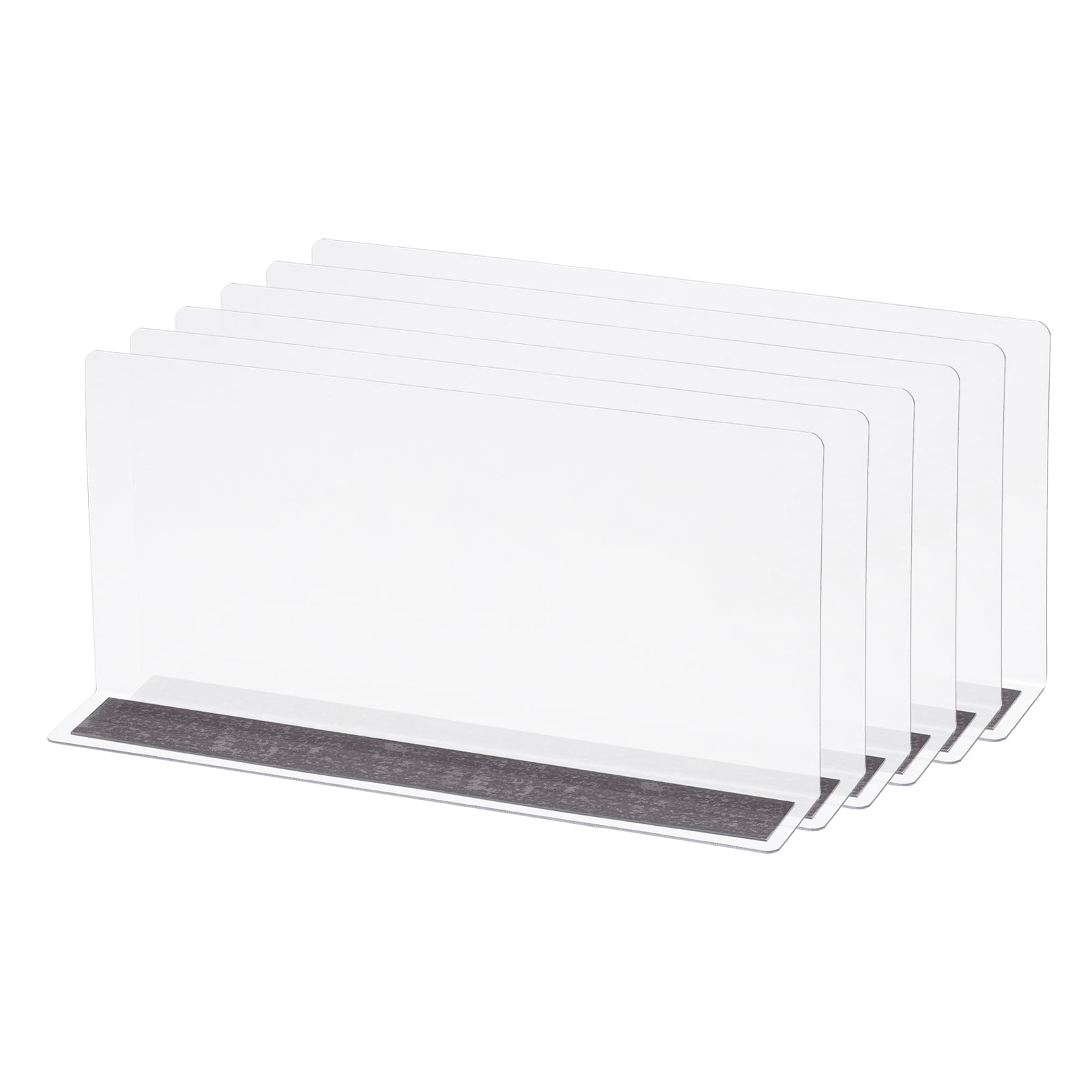 Uxcell L Type Dividers, Clear Separator With Magnetic Strip 25 x 4 x ...