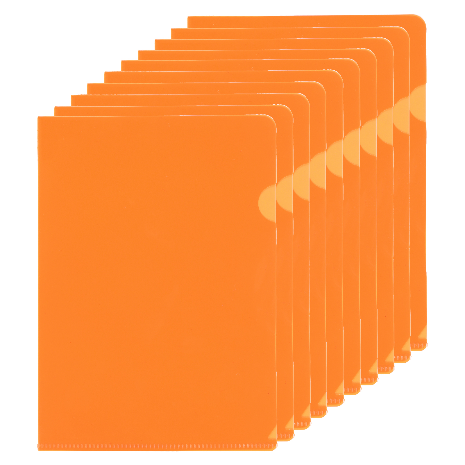 Uxcell L Type Folders 10 Pack A5 Plastic File Project Pockets Clear ...