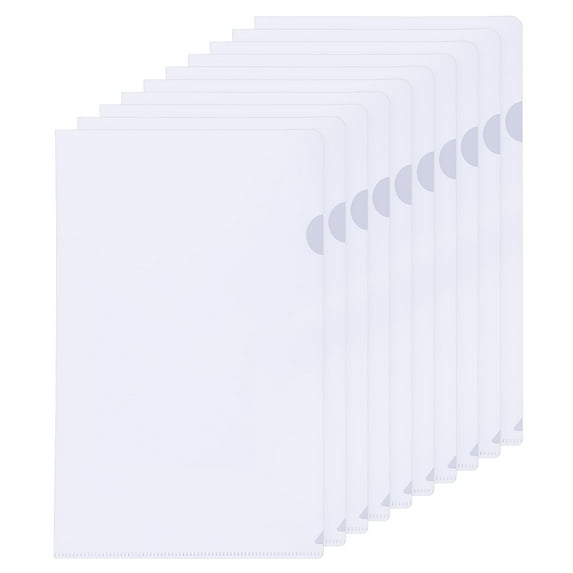 Uxcell L Type Folders 30 Pack A4 Plastic File Project Pockets Clear ...