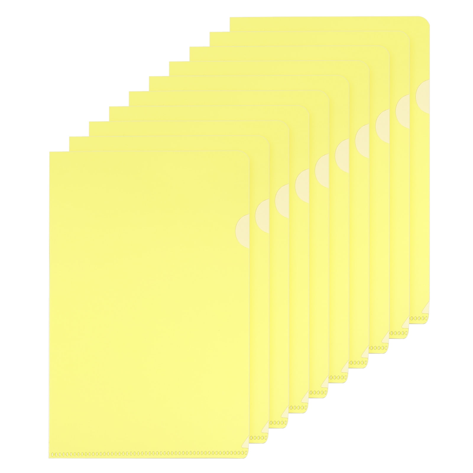 Uxcell L Type Folders 30 Pack A5 Plastic File Project Pockets Clear ...