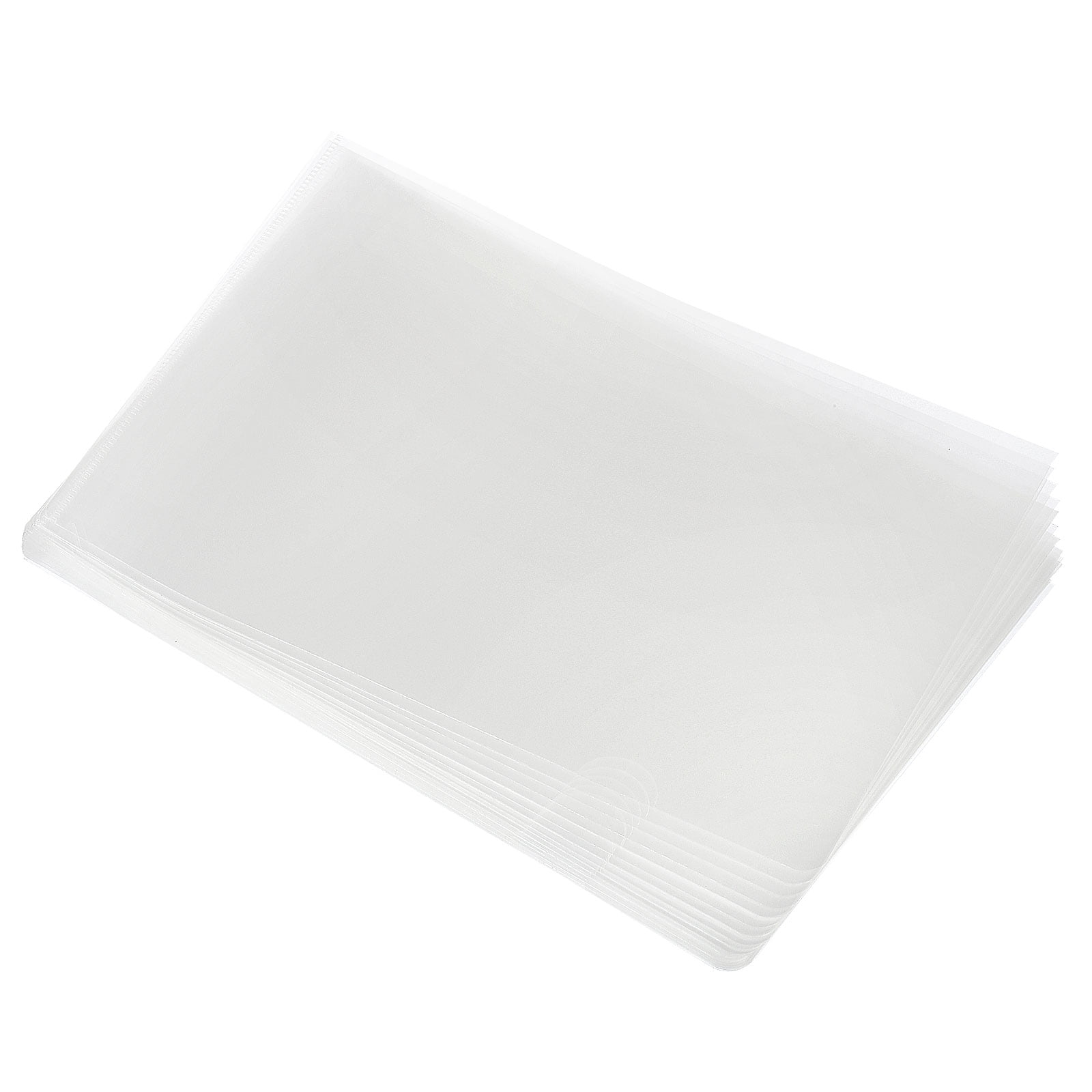 Uxcell L Type Folders A4 Plastic Clear Folder File Jacket Sleeves ...
