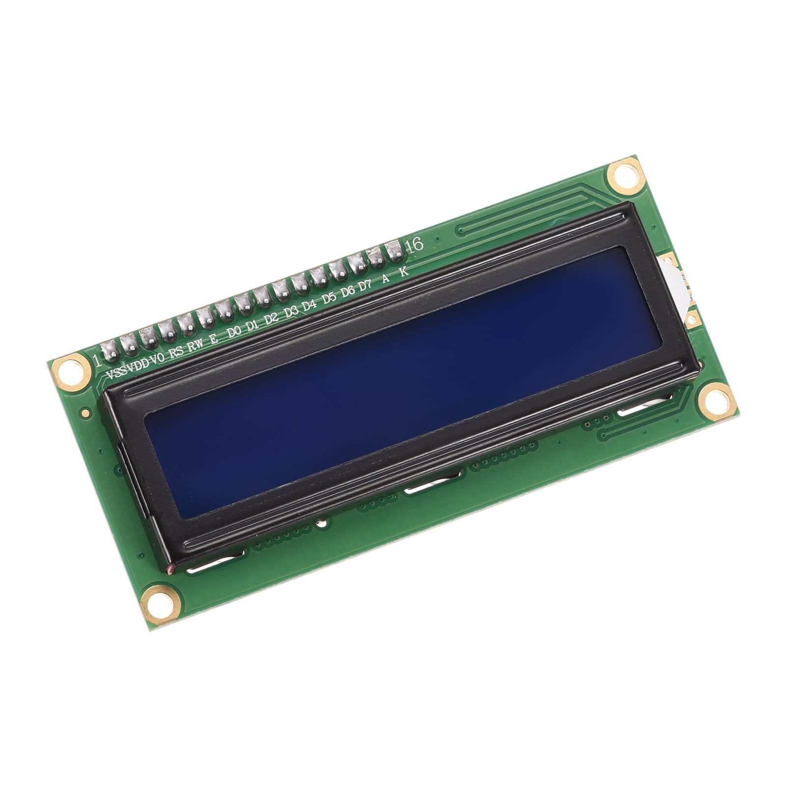 Uxcell LCD 1602 Display Module 5V with 16 Pins, Blue Display Screen ...