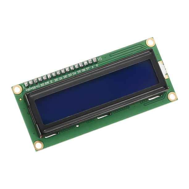 Uxcell LCD 1602 Display Module 5V with 16 Pins, Blue Display Screen ...