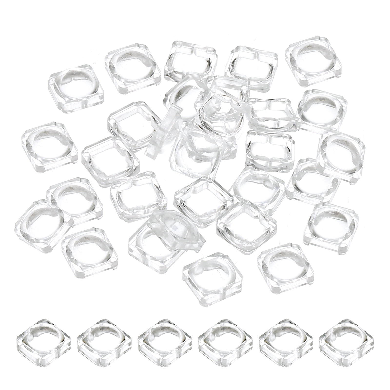 Uxcell LED Convex Lens, 100 Pack 120 Degree Beam Angle Acrylic LED ...