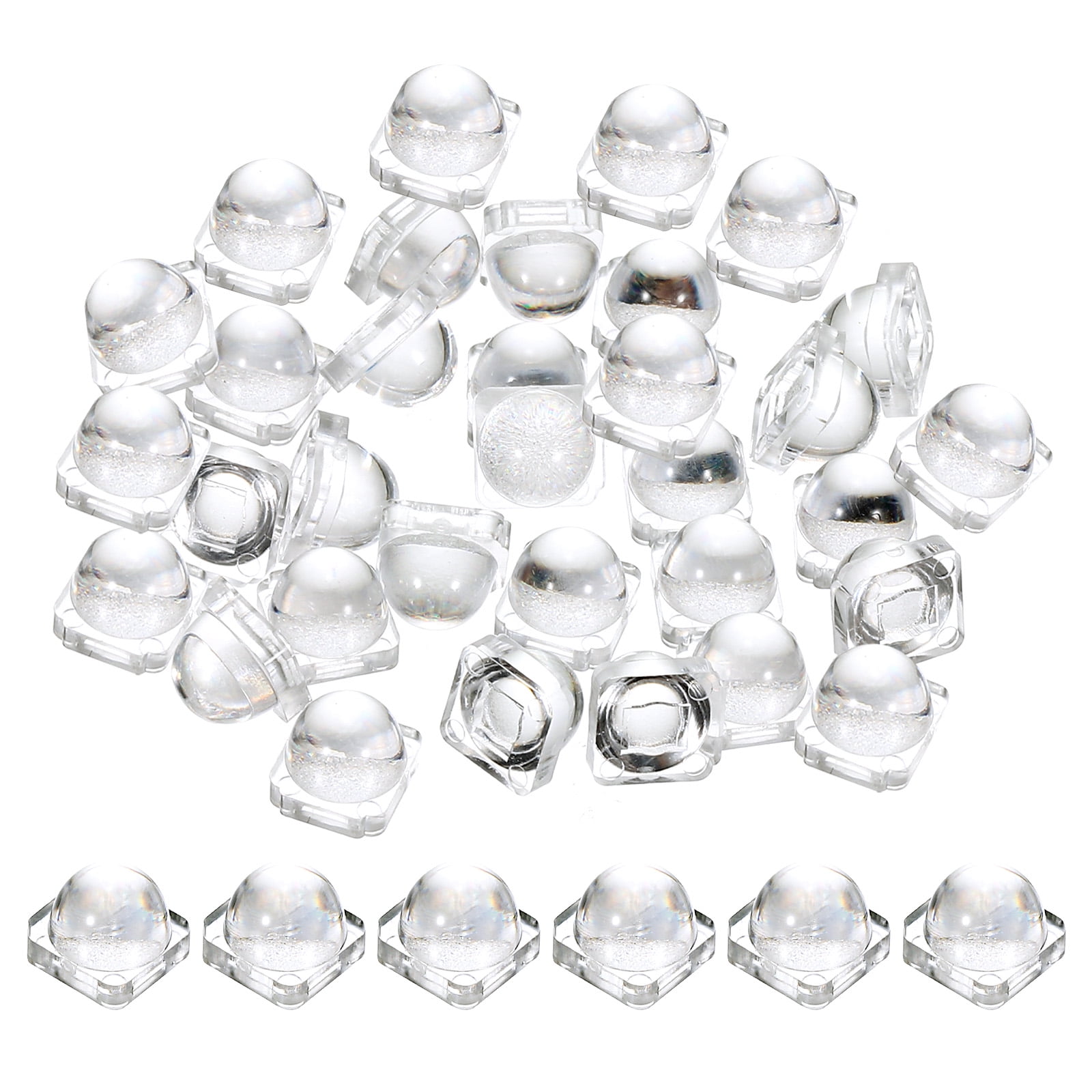 Uxcell LED Convex Lens, 100 Pack 30 Degree Beam Angle Acrylic LED ...