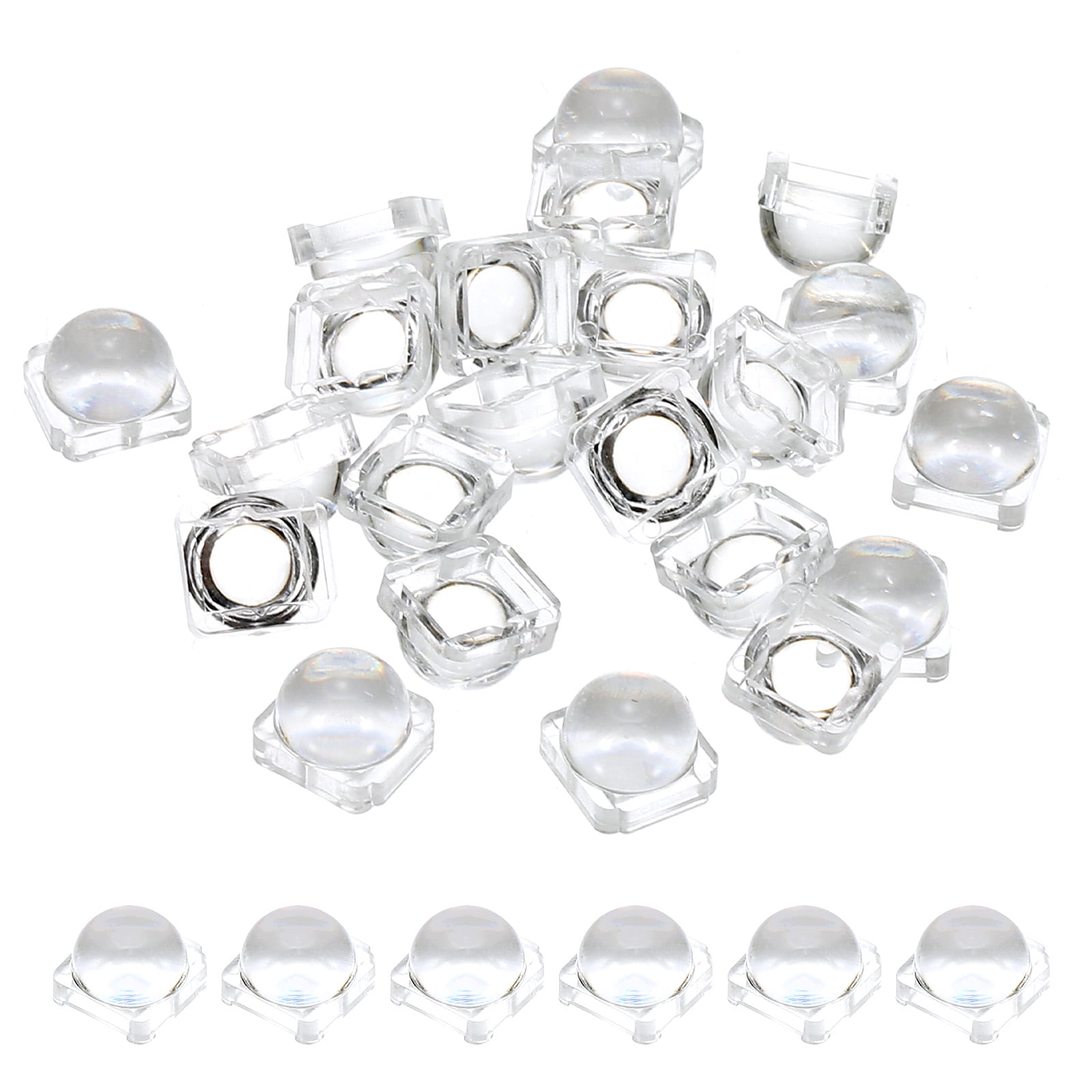 Uxcell LED Convex Lens, 100 Pack 45 Degree Beam Angle Acrylic LED ...