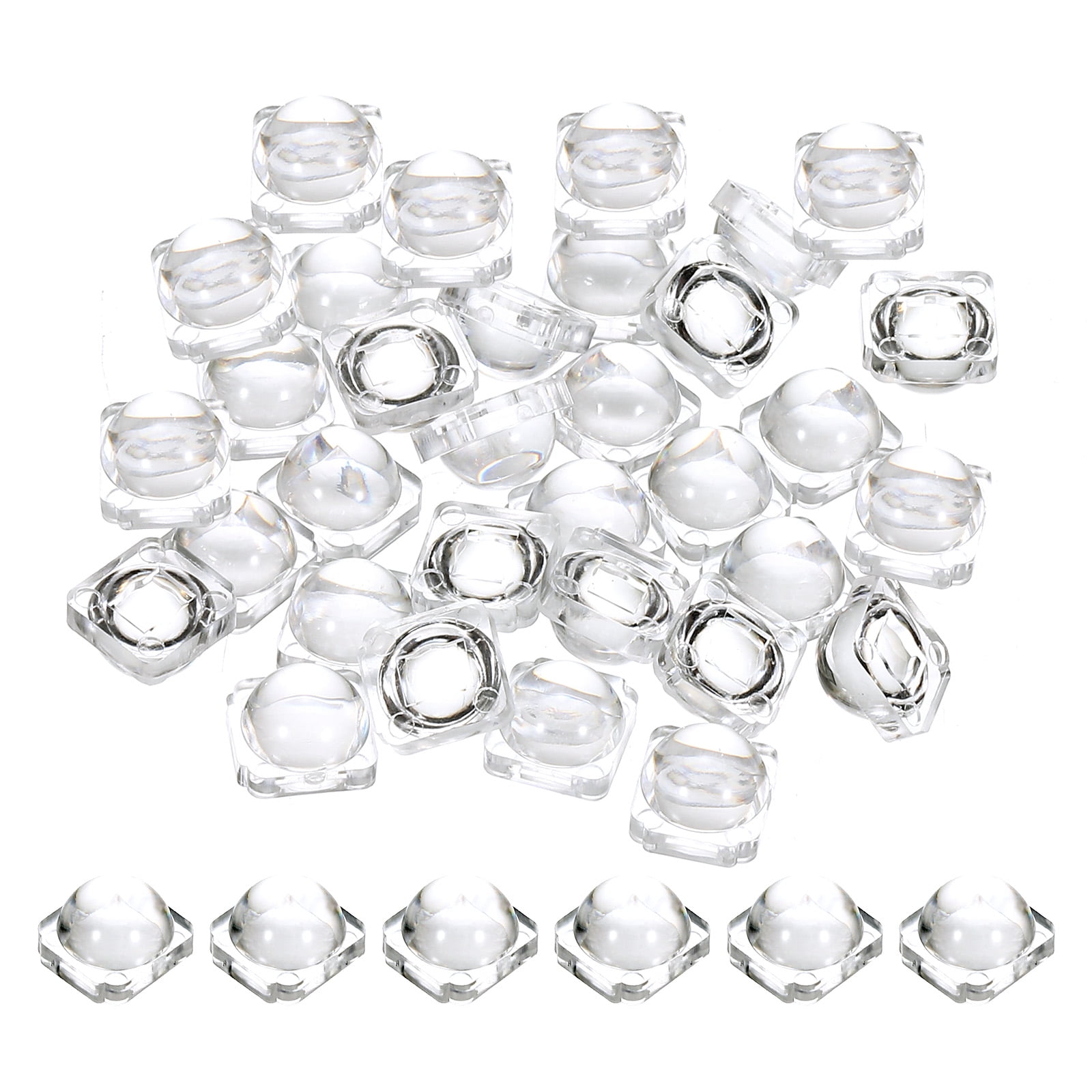 Uxcell LED Convex Lens, 100 Pack 60 Degree Beam Angle Acrylic LED ...