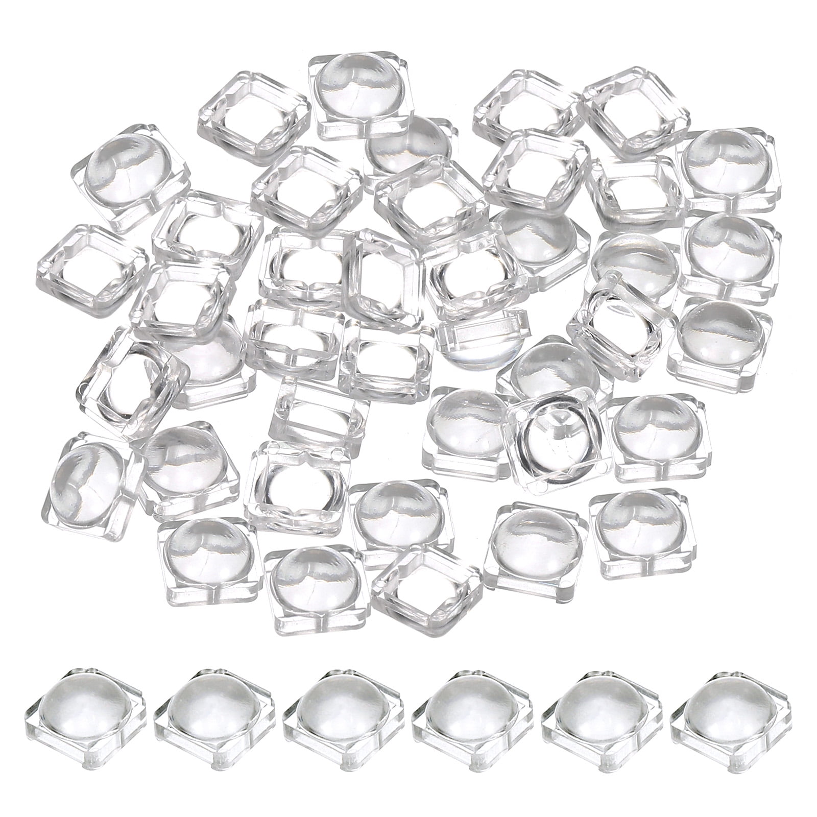 Uxcell LED Convex Lens, 100 Pack 60 Degree Beam Angle Acrylic LED ...