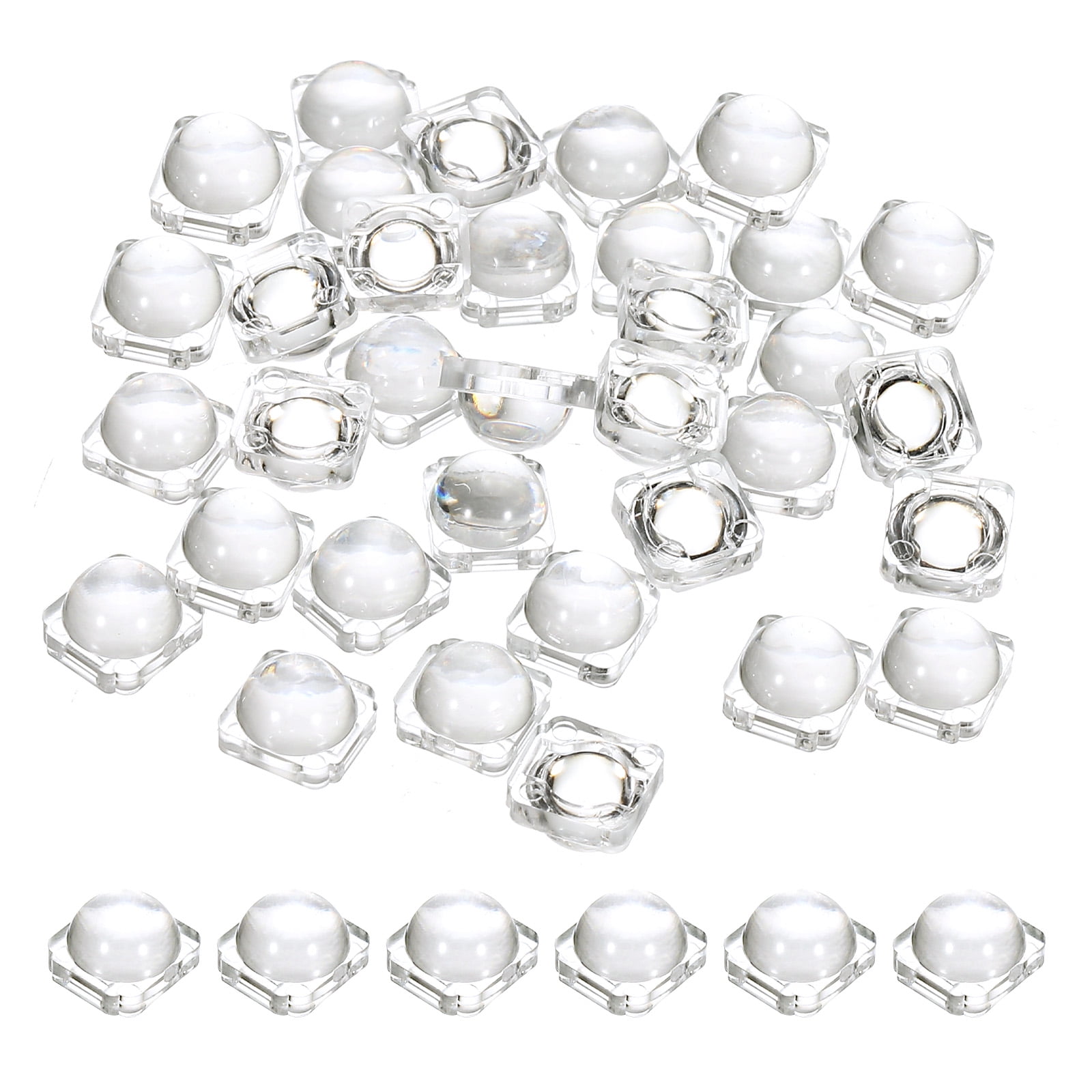 Uxcell LED Convex Lens, 100 Pack 60 Degree Beam Angle Acrylic LED ...