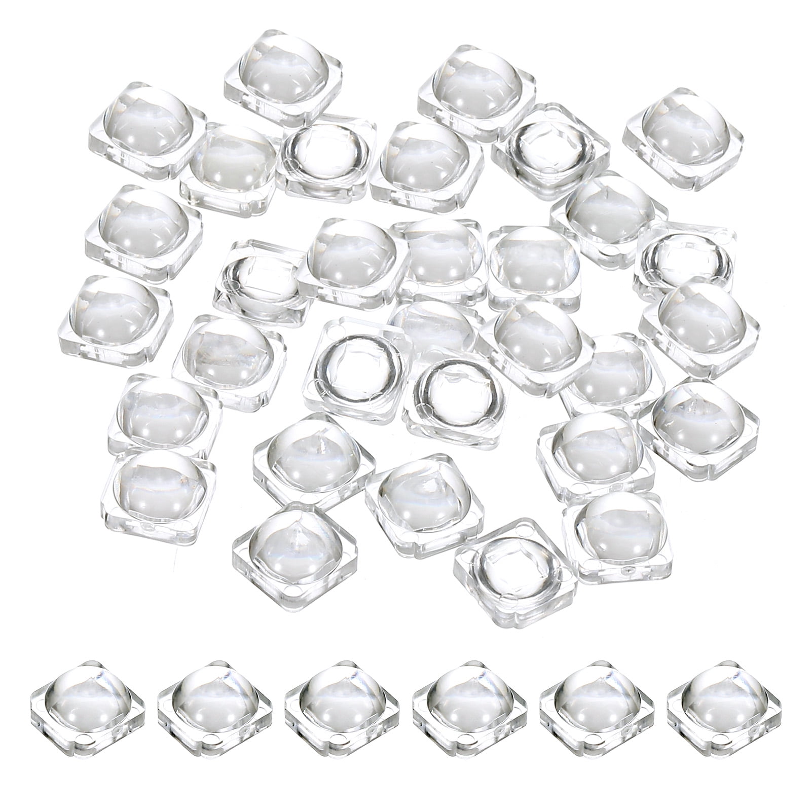 Uxcell LED Convex Lens, 100 Pack 90 Degree Beam Angle Acrylic LED ...