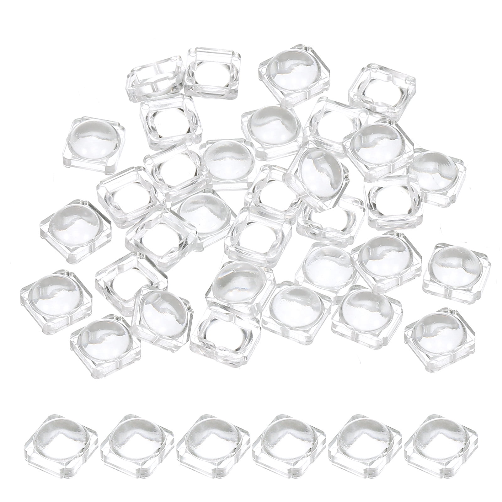 Uxcell LED Convex Lens, 100 Pack 90 Degree Beam Angle Acrylic LED ...