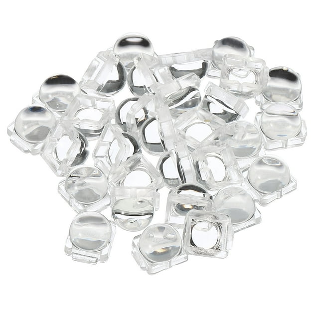 Uxcell LED Convex Lens 30 Degree Beam Angle Acrylic LED Optical Convex ...