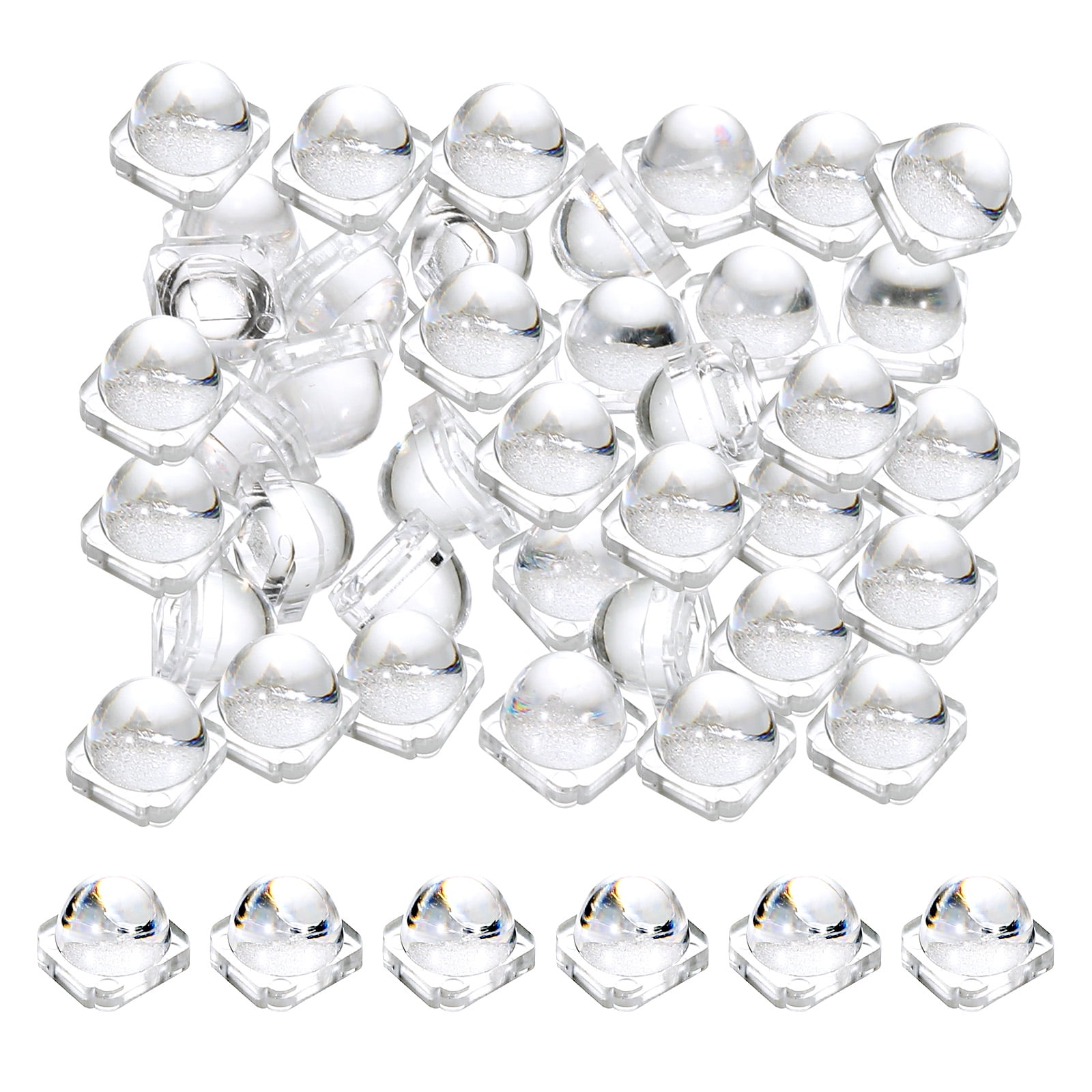 Uxcell LED Convex Lens, 50 Pack 45 Degree Beam Angle Acrylic LED ...